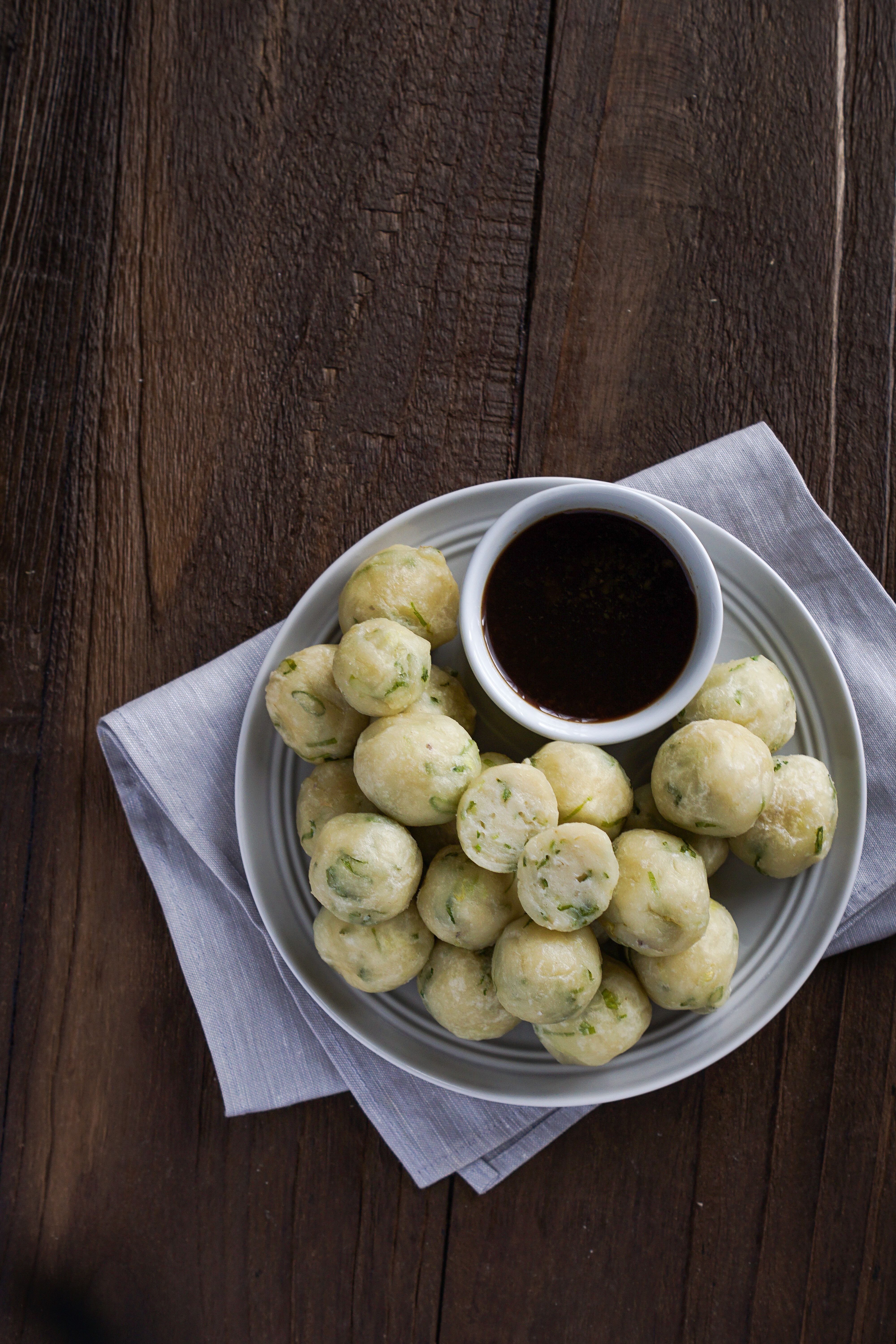 Delicious Dough Balls with Savory Dipping Sauce · Free Stock Photo