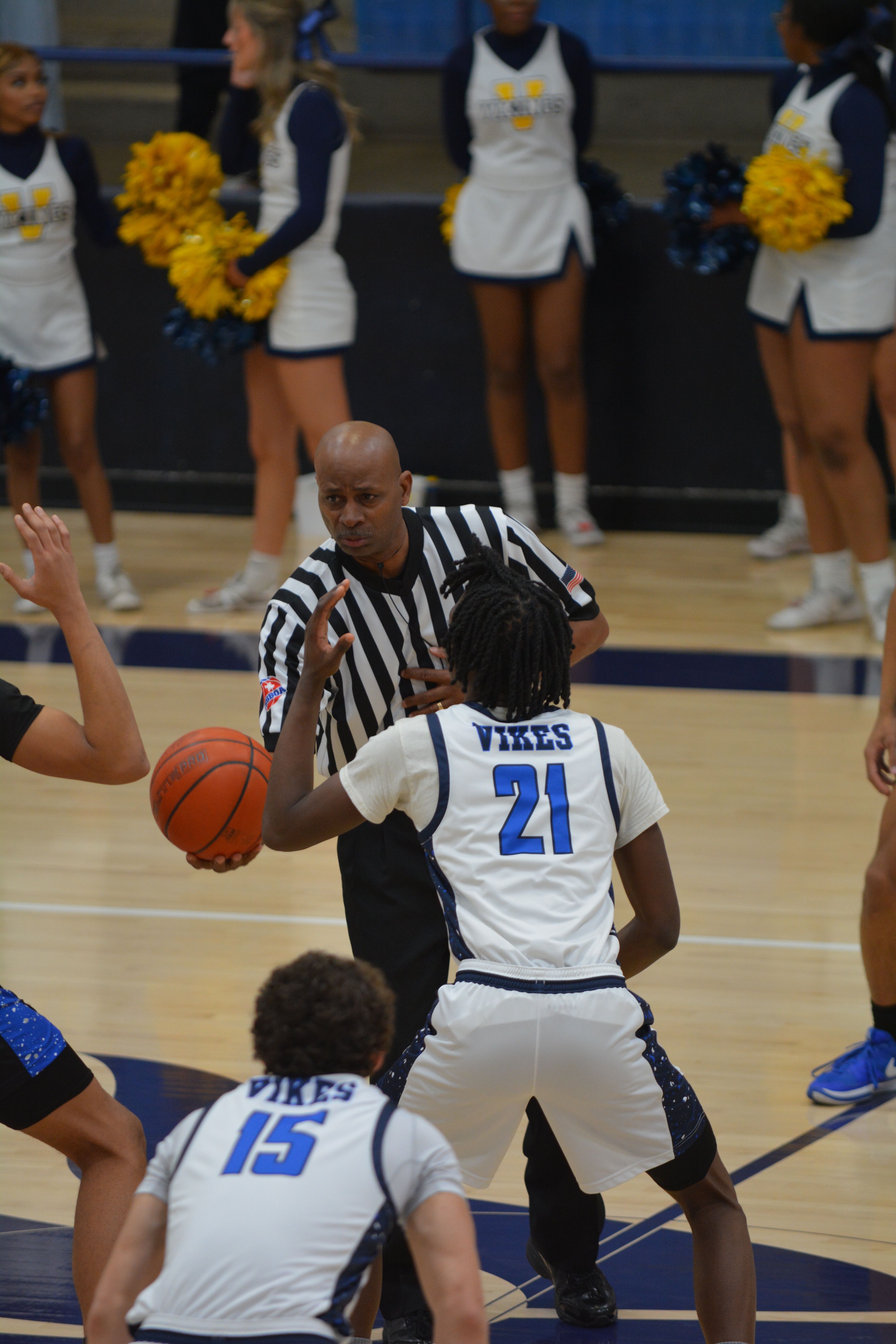 High School Basketball Game Tip-off Action · Free Stock Photo