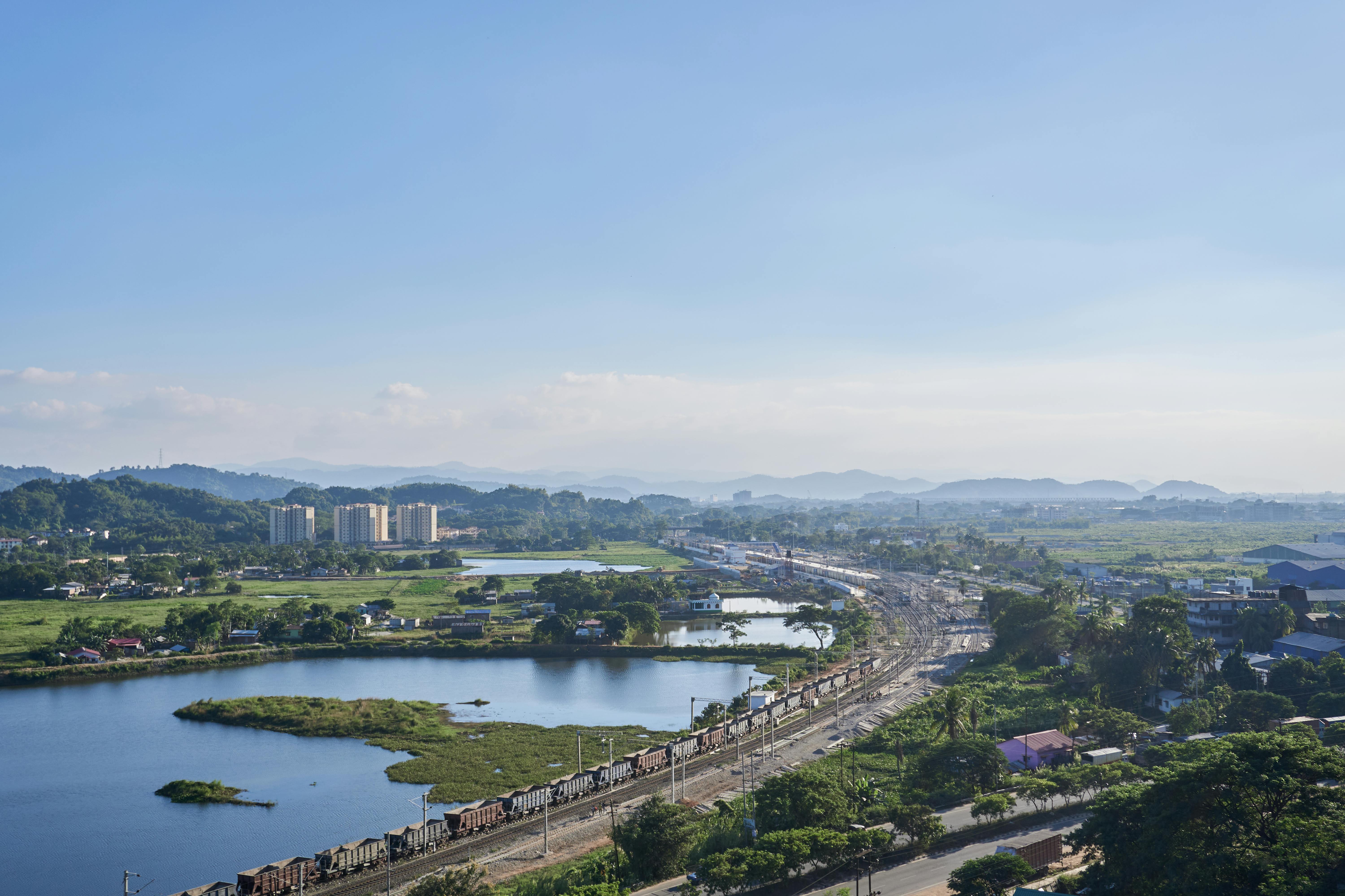 Aerial View of Lush Landscape in Assam, India · Free Stock Photo