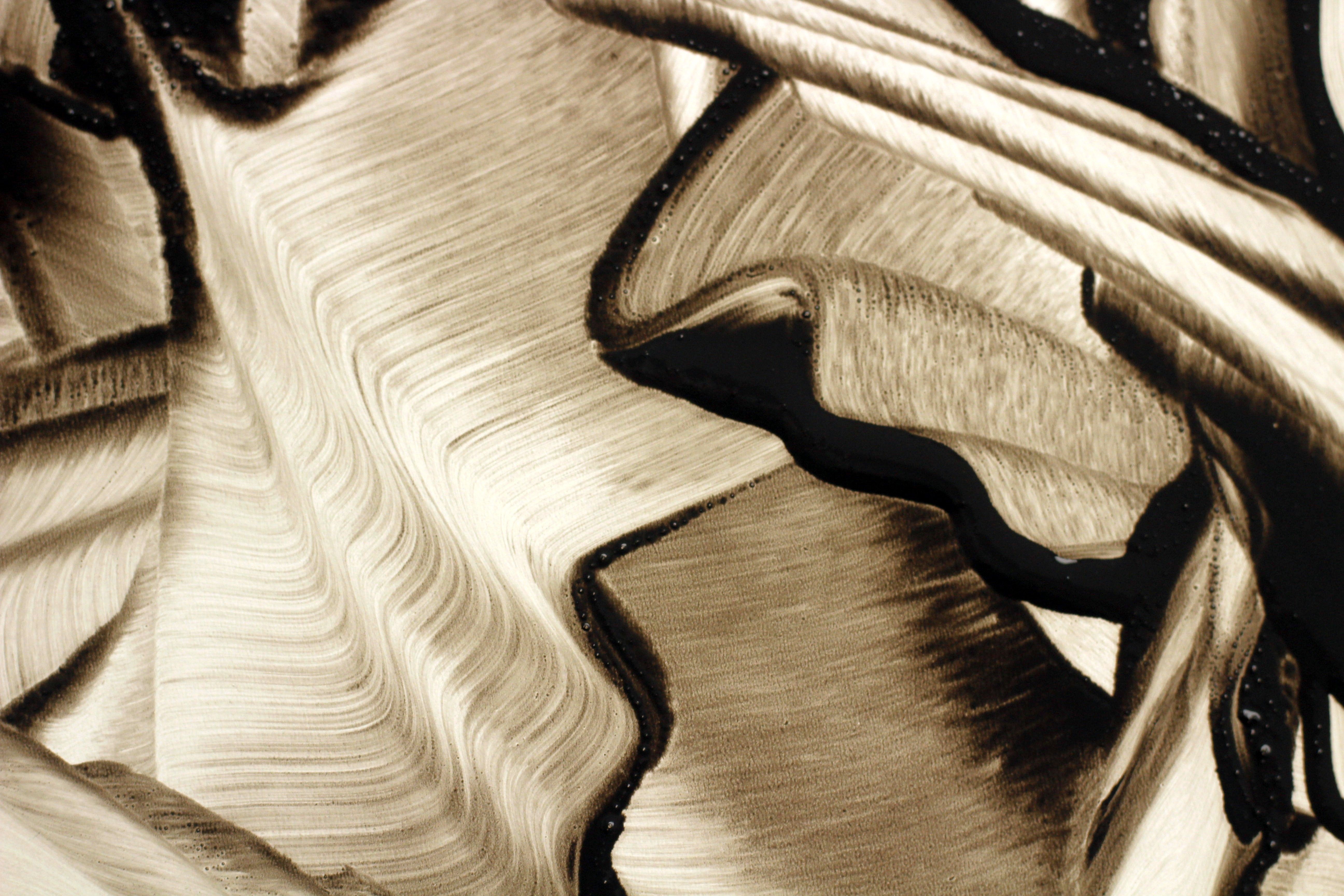 Abstract Monochrome Art with Fluid Patterns · Free Stock Photo