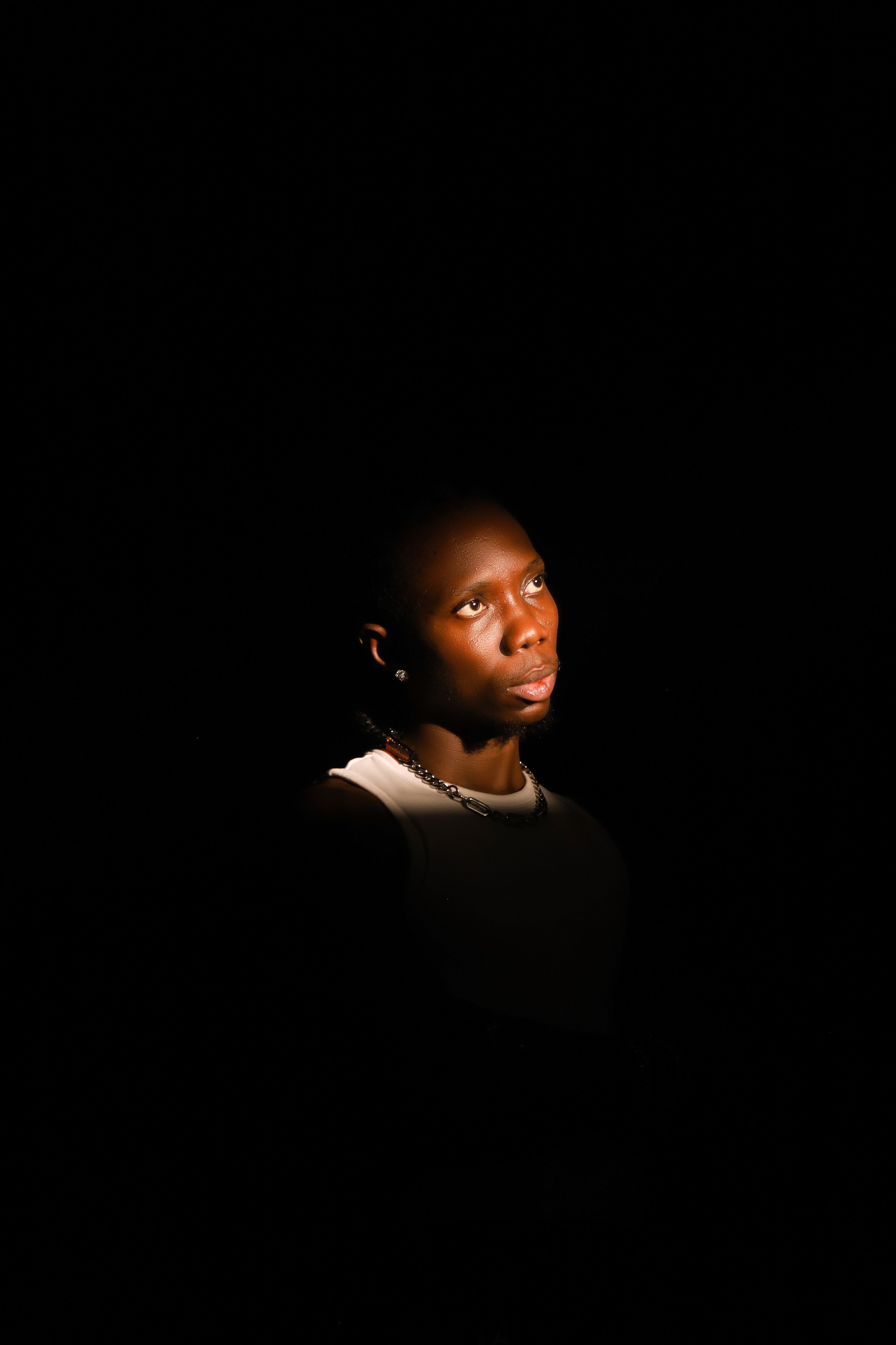 Portrait of Man in Dramatic Lighting · Free Stock Photo