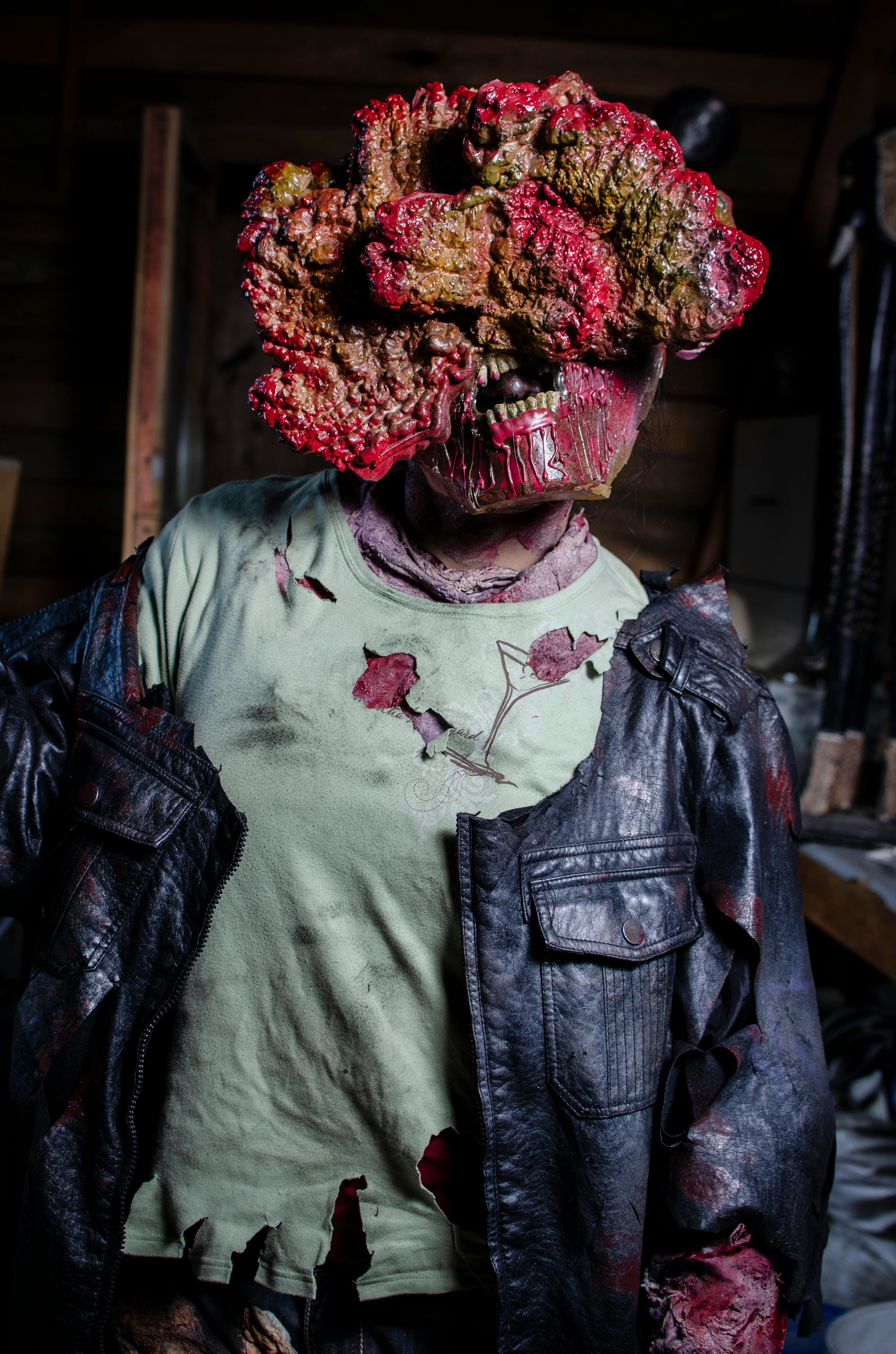 Terrifying Zombie Figure in Cosplay Costume · Free Stock Photo