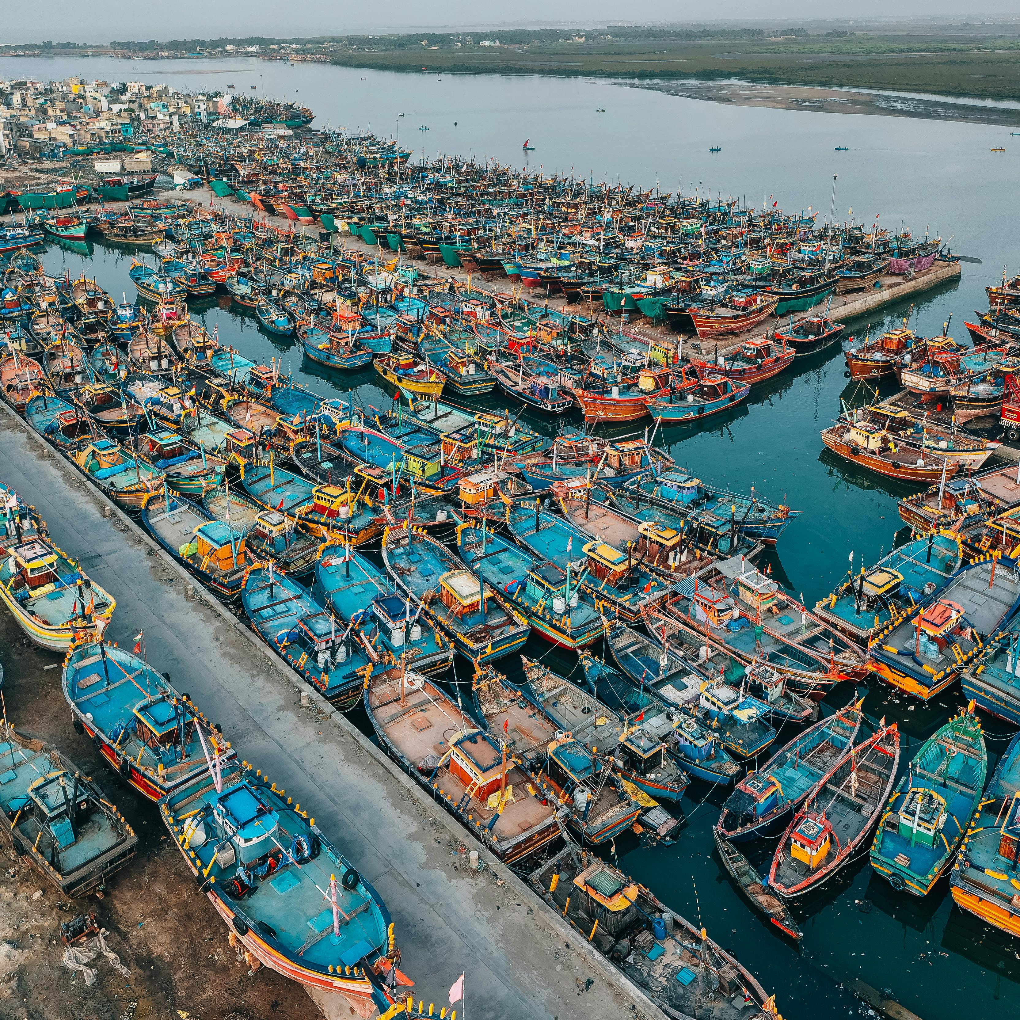 Photo of Fishing Boats Docked on Port · Free Stock Photo