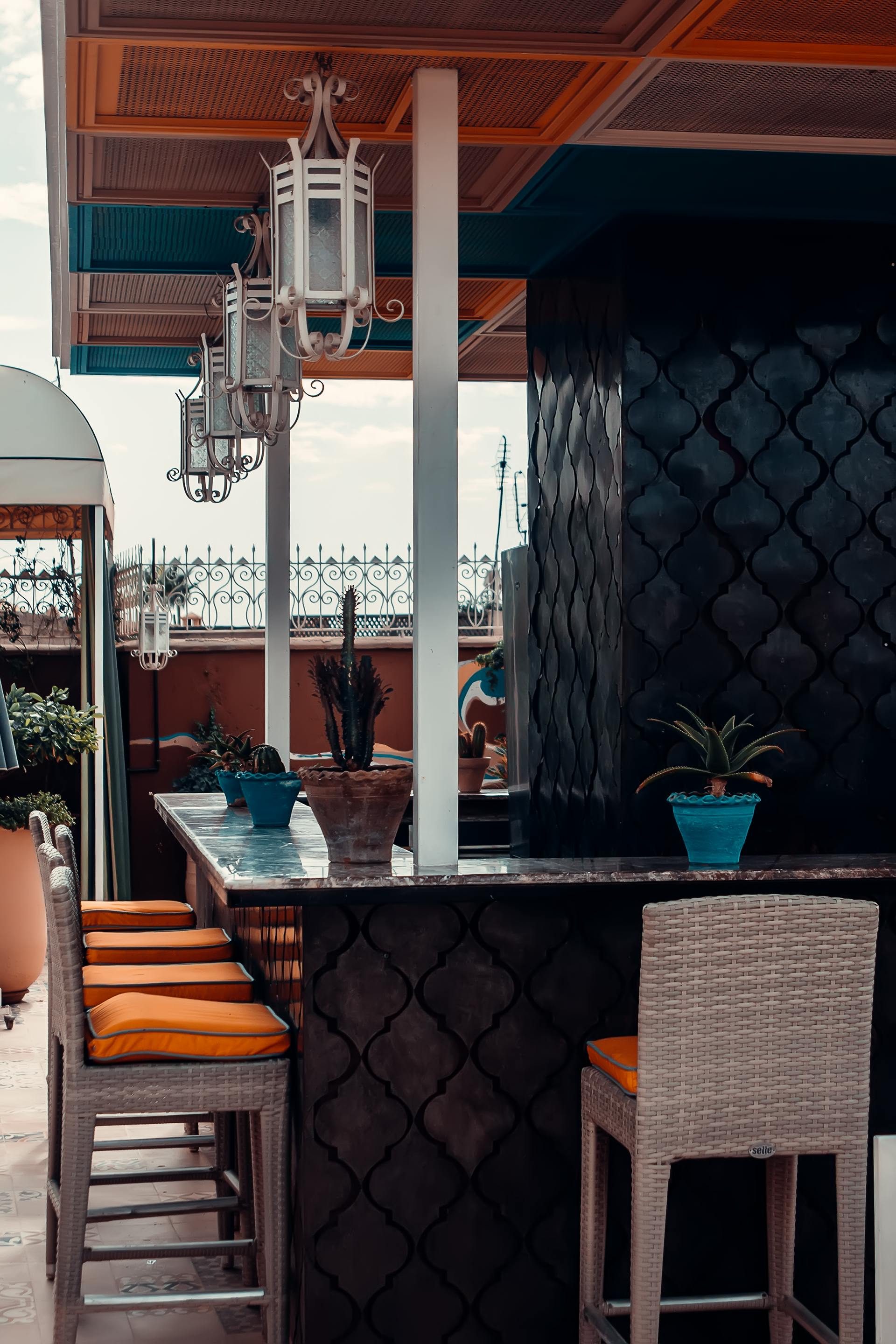 Charming Rooftop Bar in Marrakesh, Morocco · Free Stock Photo