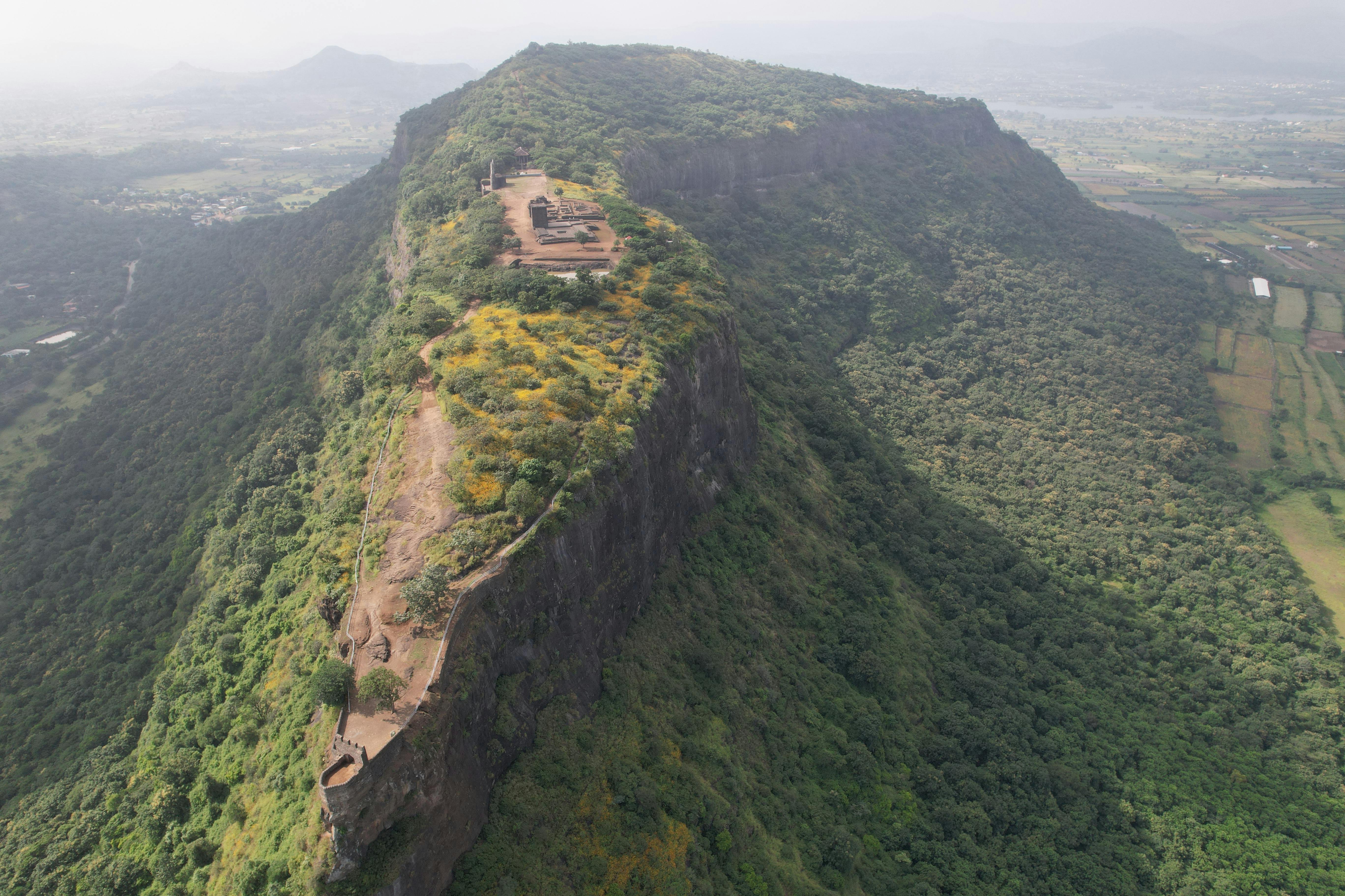 Aerial View of Historic Fort in Maharashtra, India · Free Stock Photo
