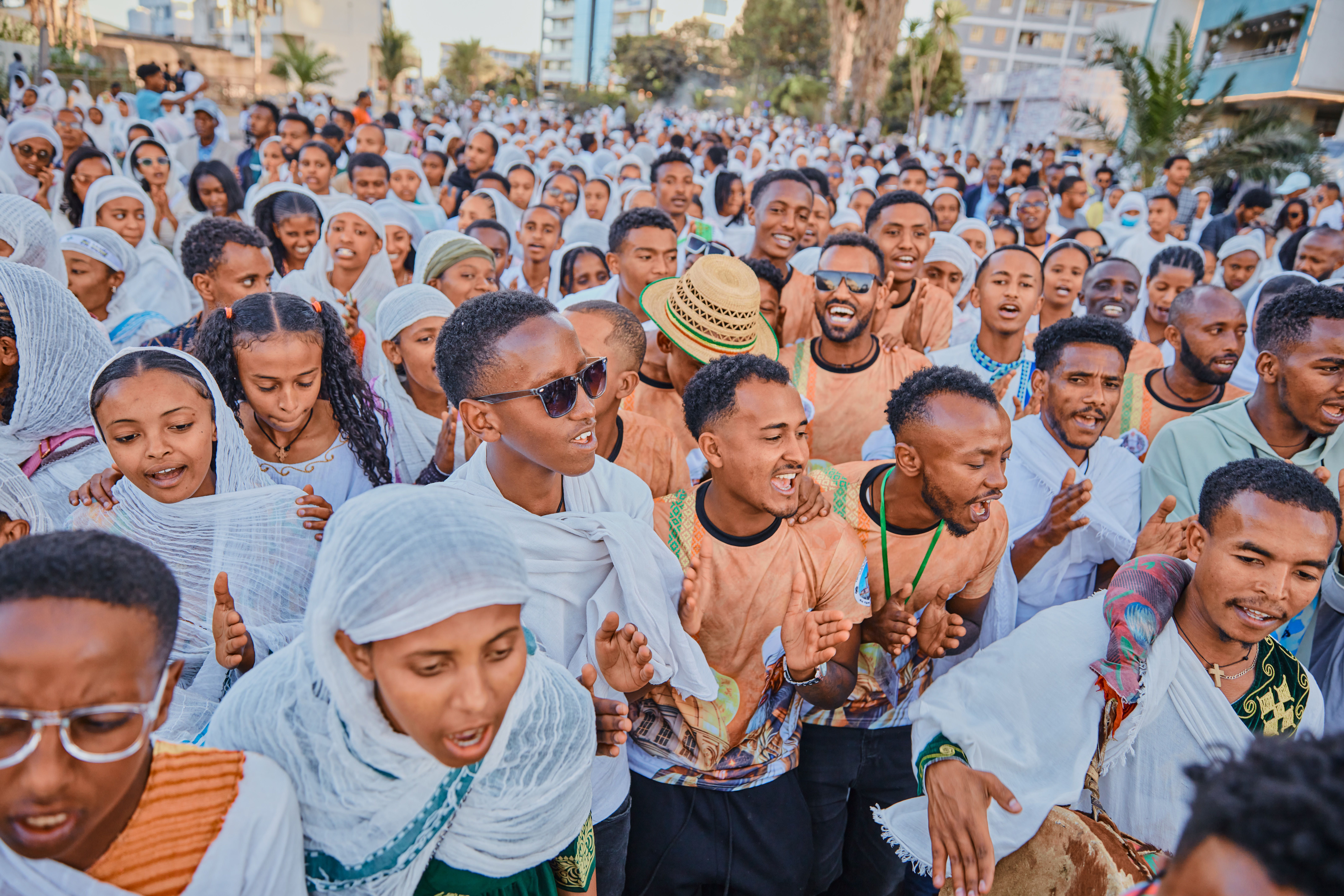 Vibrant Ethiopian Festival Celebration Outdoors · Free Stock Photo