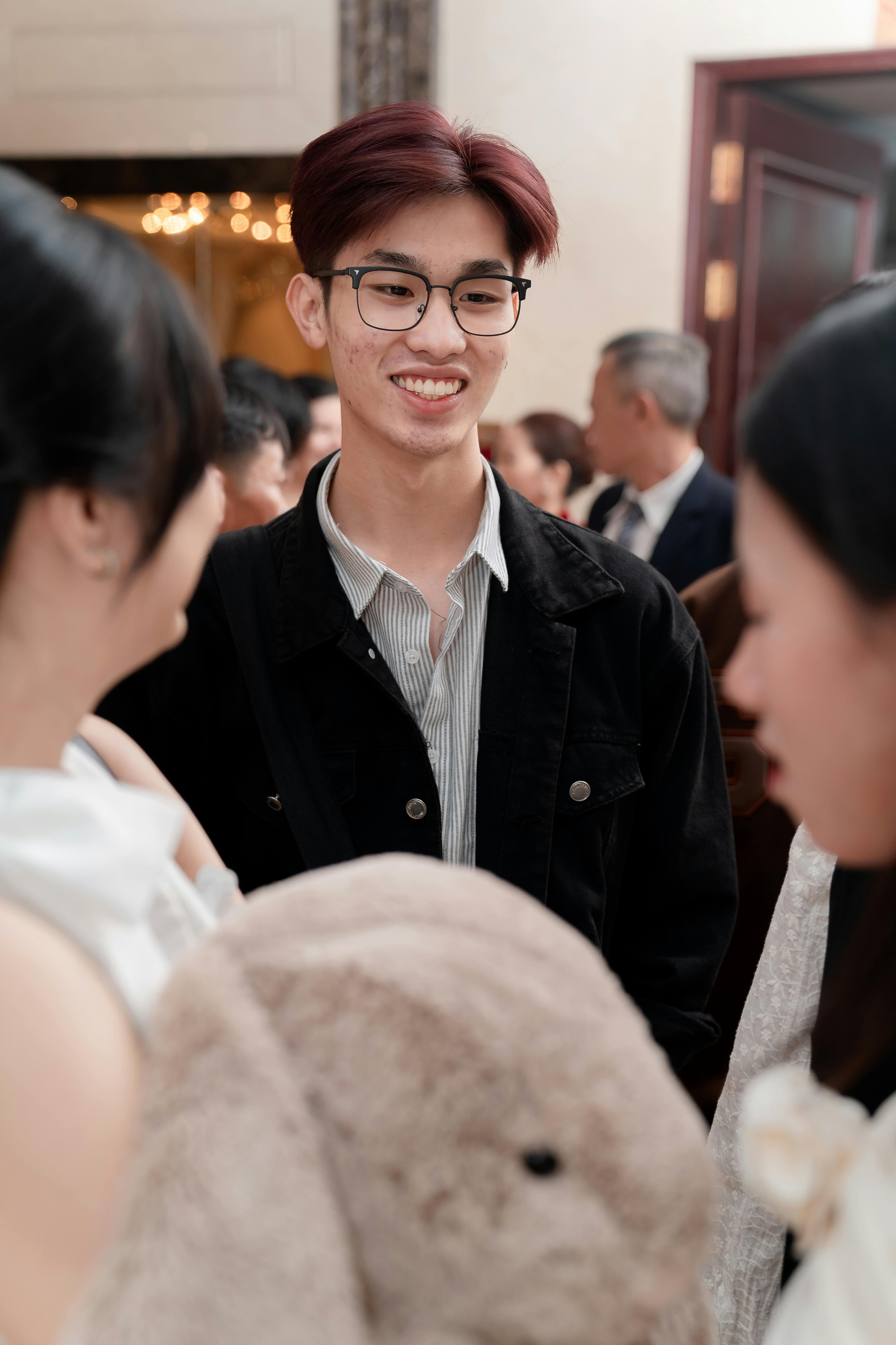 Young People Socializing at Formal Event · Free Stock Photo