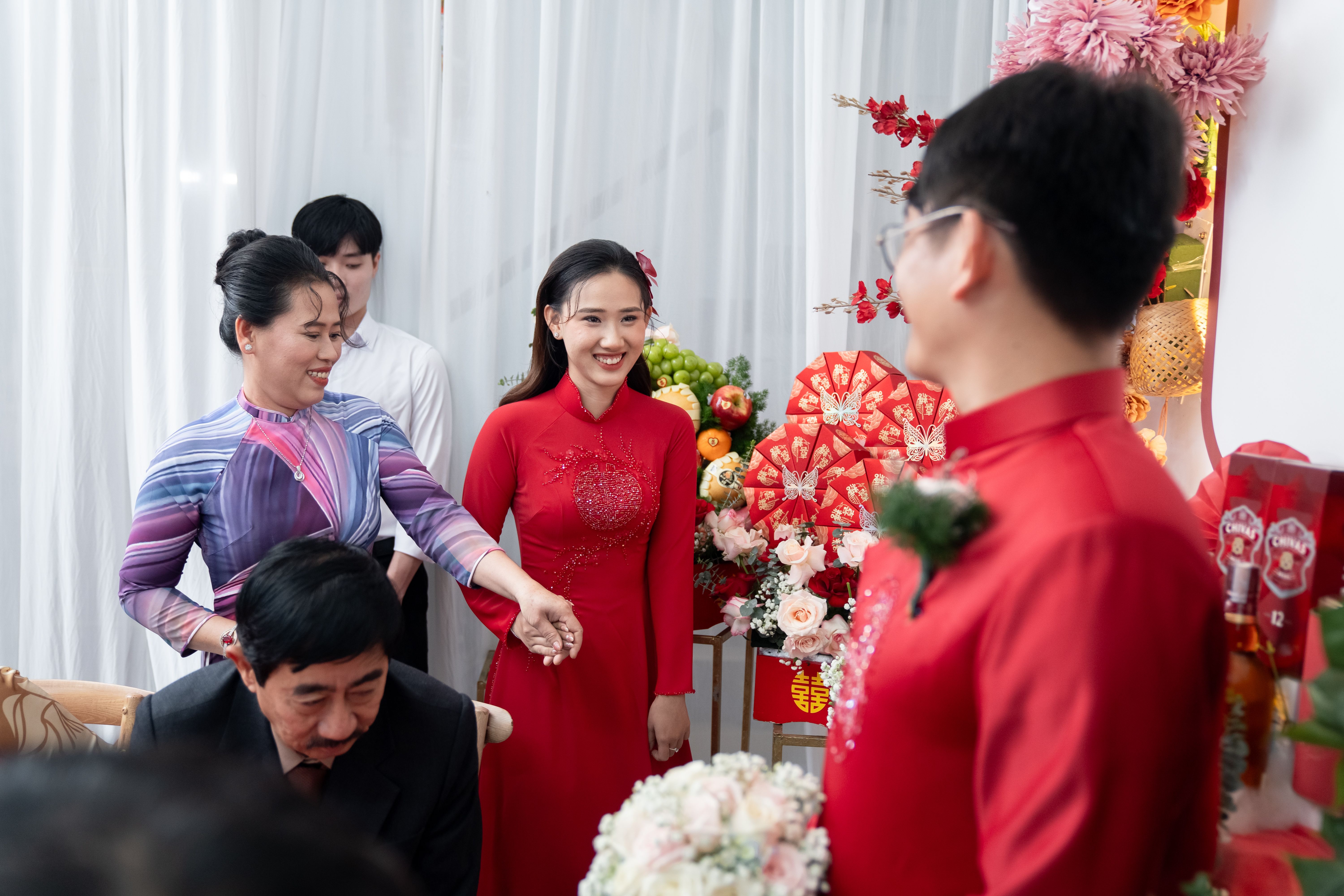 Traditional Vietnamese Wedding Celebration Indoors · Free Stock Photo