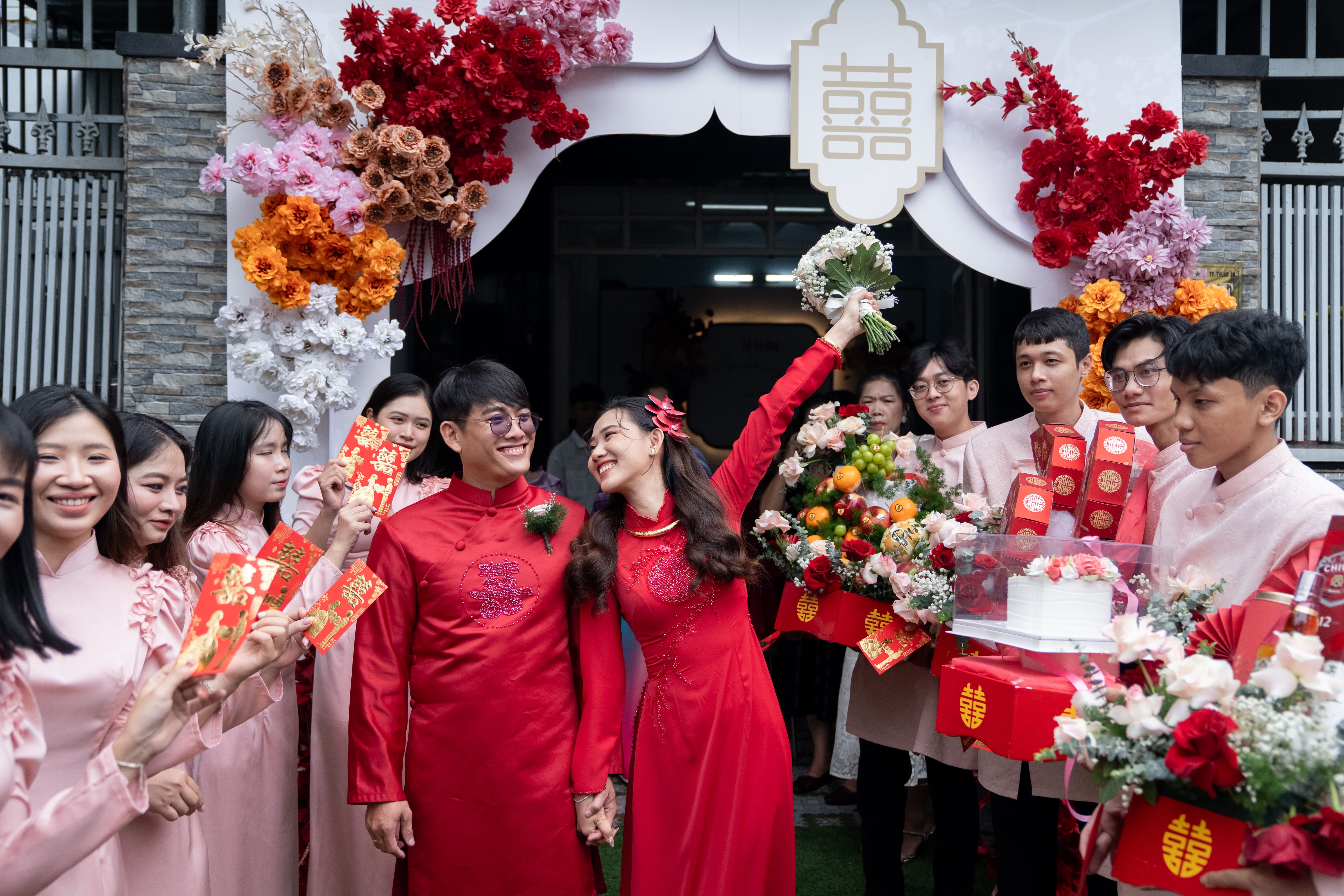 Traditional Asian Wedding Celebration with Gifts · Free Stock Photo