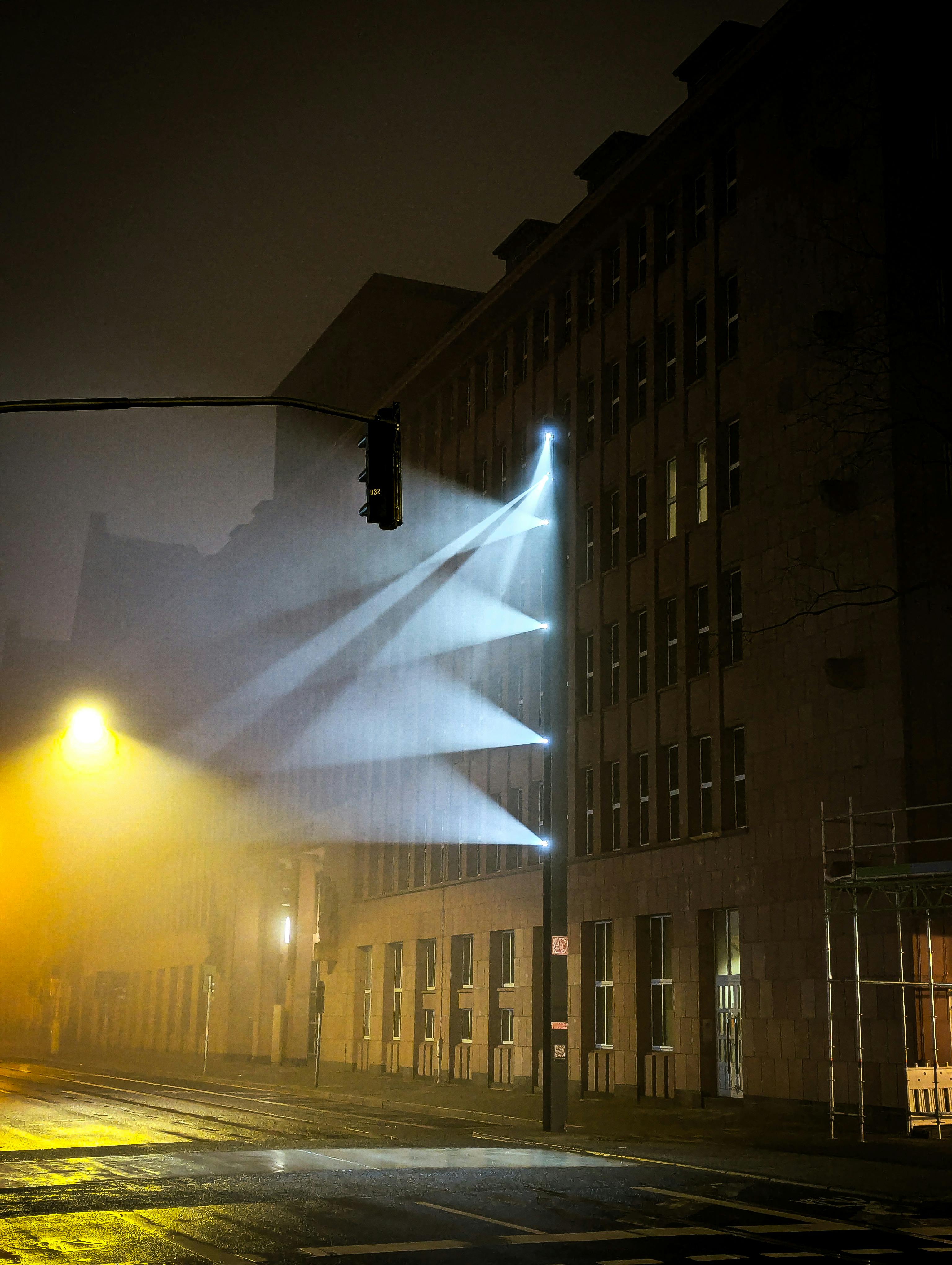 Mysterious Urban Street Scene at Night · Free Stock Photo
