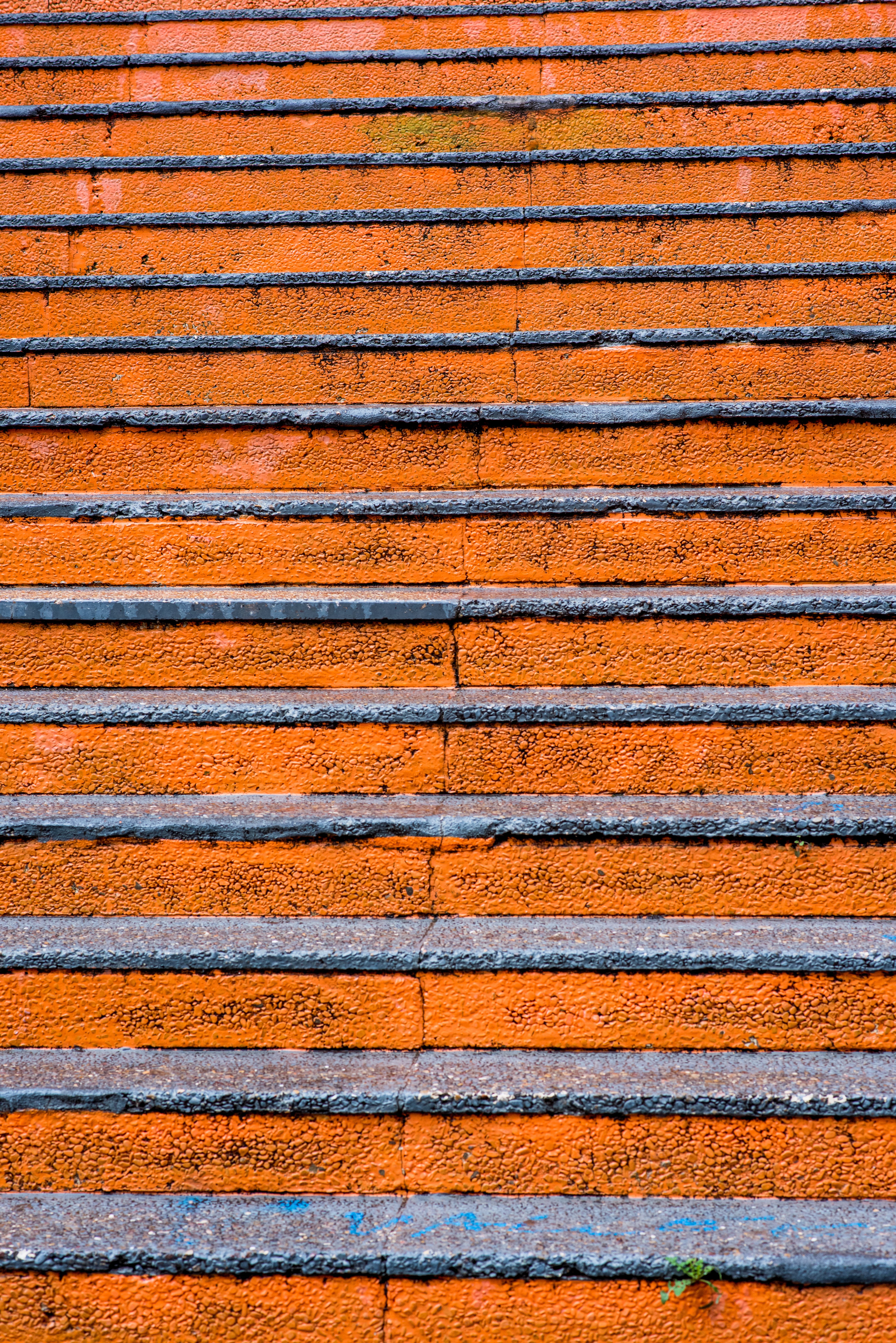 Abstract Orange Concrete Stairs Texture Background · Free Stock Photo