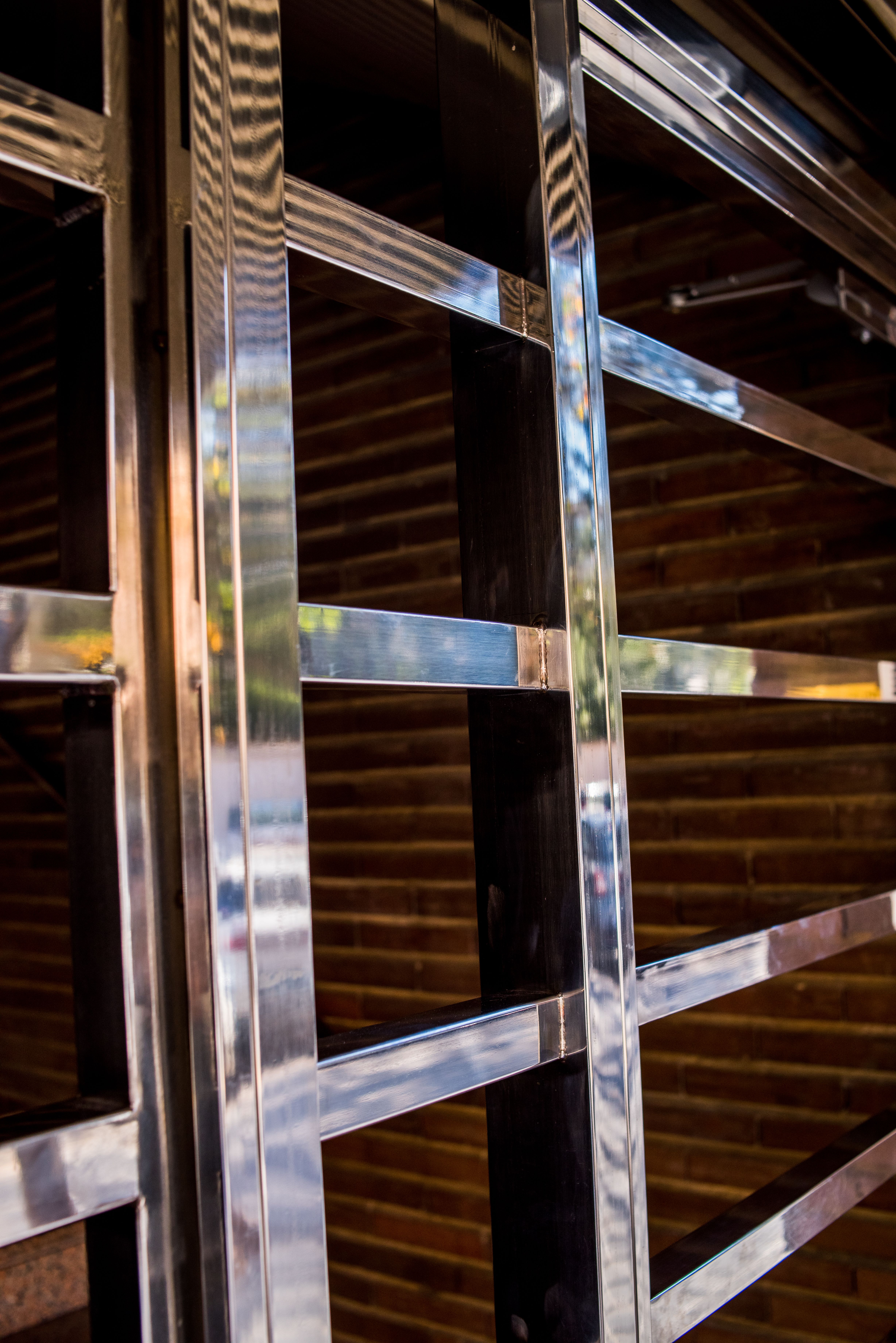 Modern Metal Grate Entrance Architecture · Free Stock Photo