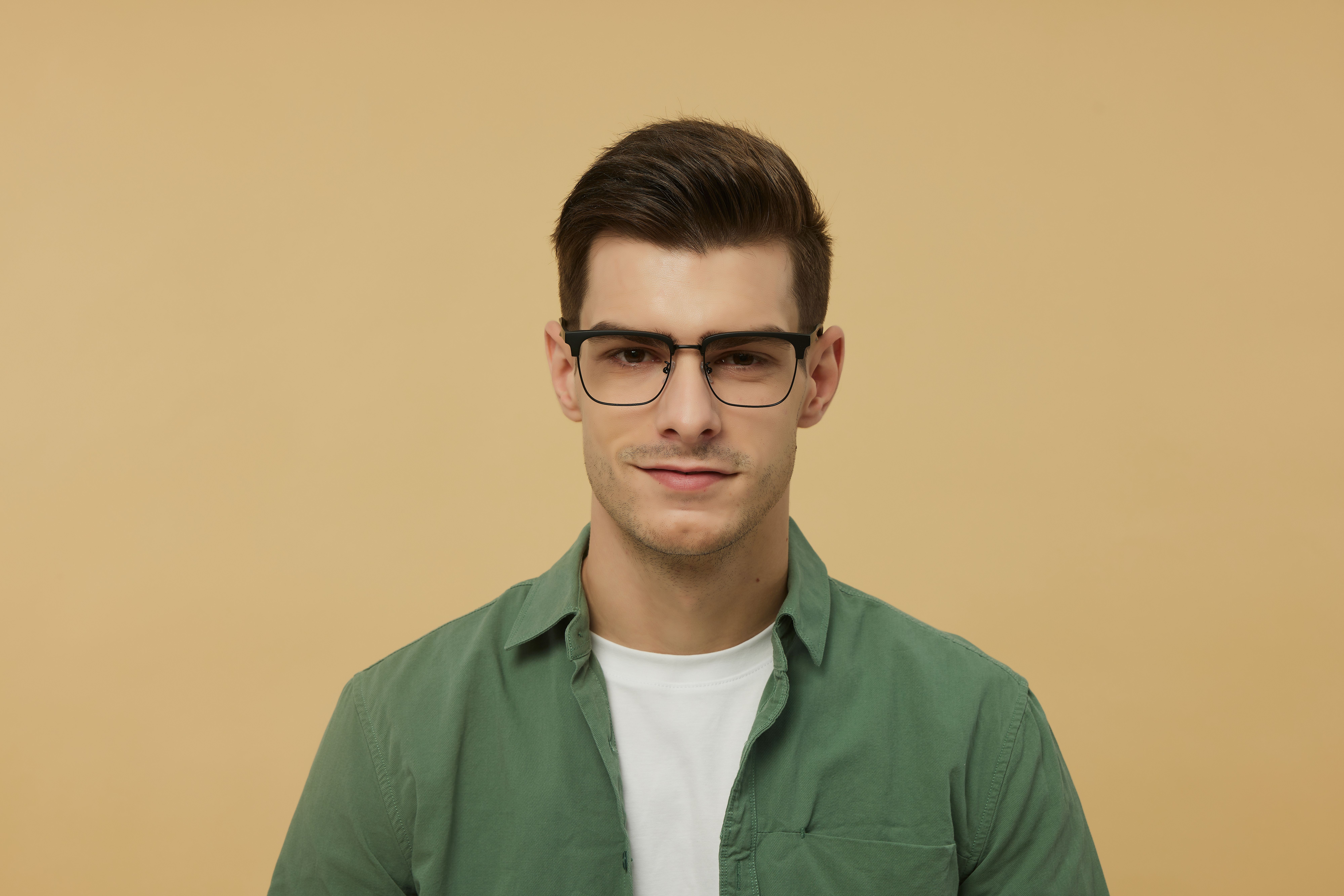 Stylish Young Man Wearing Eyeglasses Portrait · Free Stock Photo