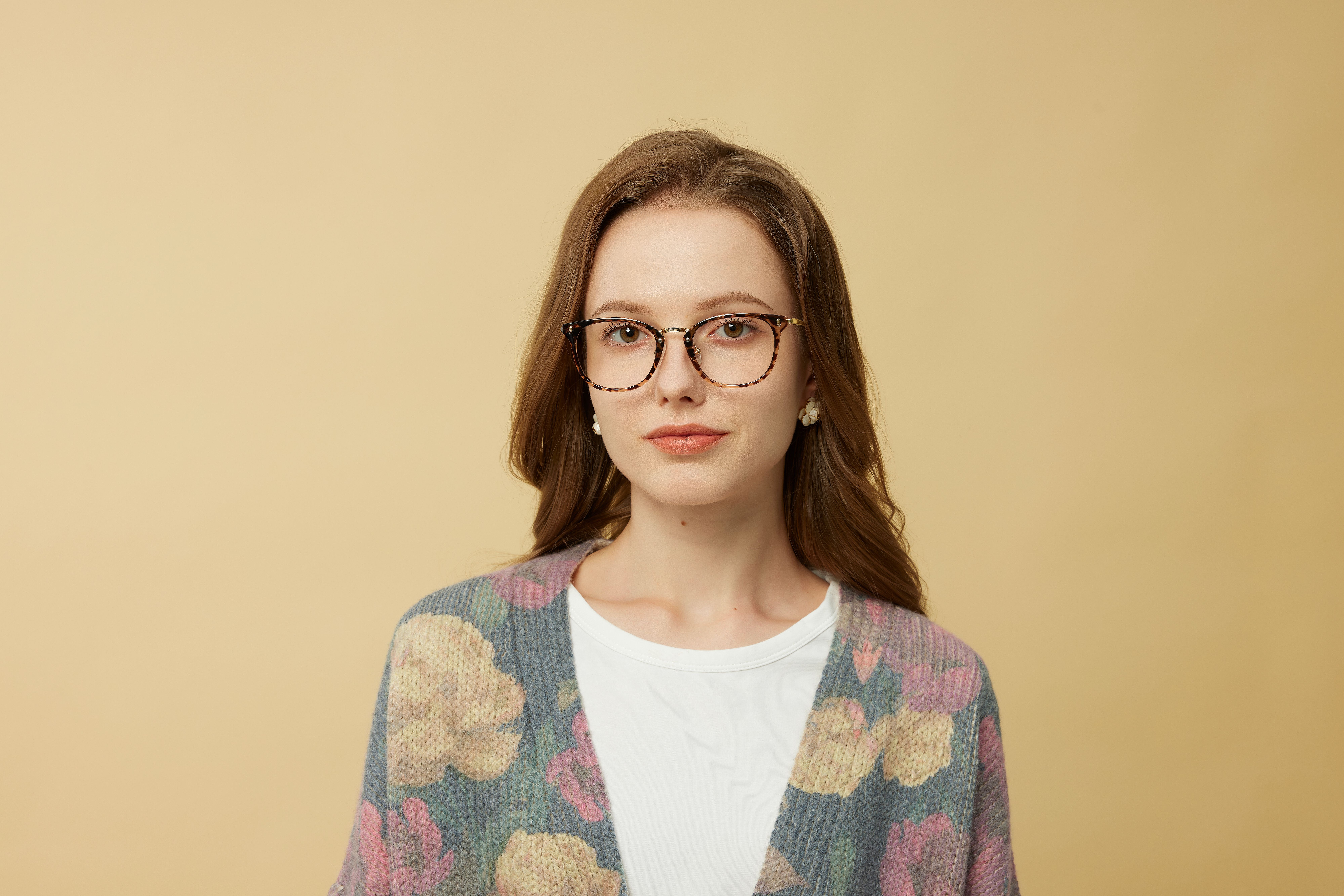 Stylish Portrait of Woman with Eyeglasses · Free Stock Photo