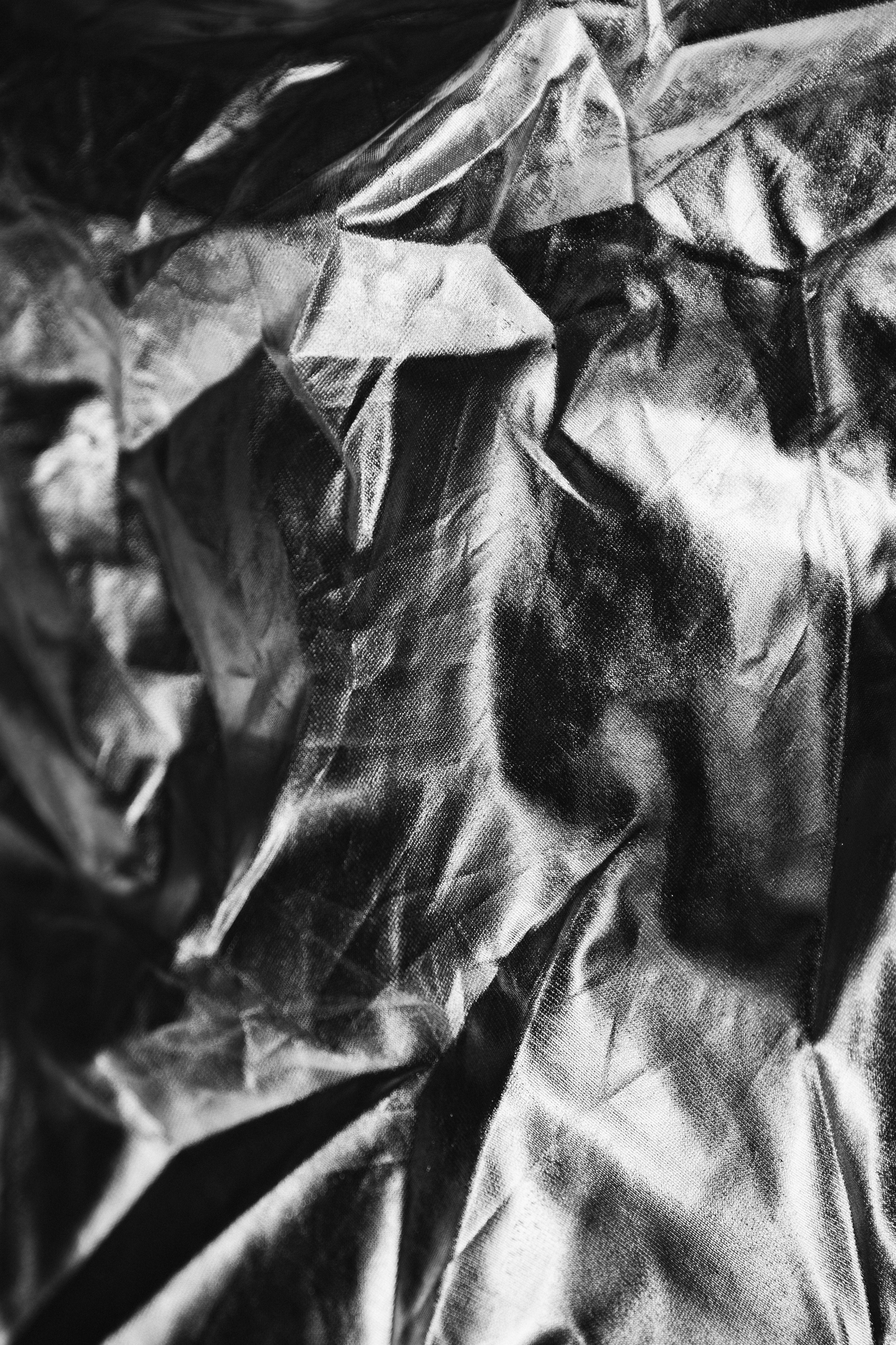 Textura De Papel De Aluminio Arrugado Con Reflejos Reflectantes · Foto ...