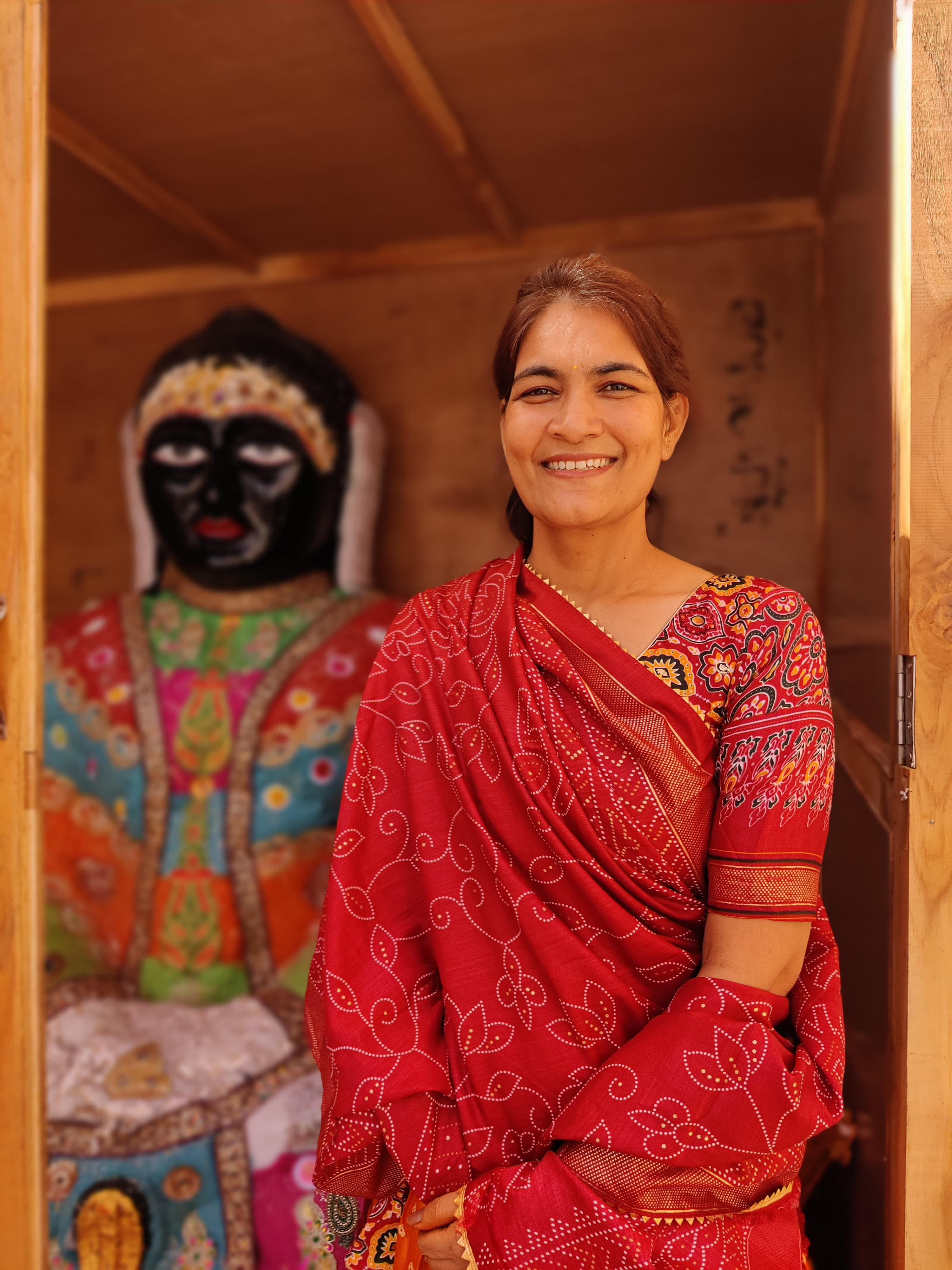 Traditional Indian Woman in Colorful Attire · Free Stock Photo