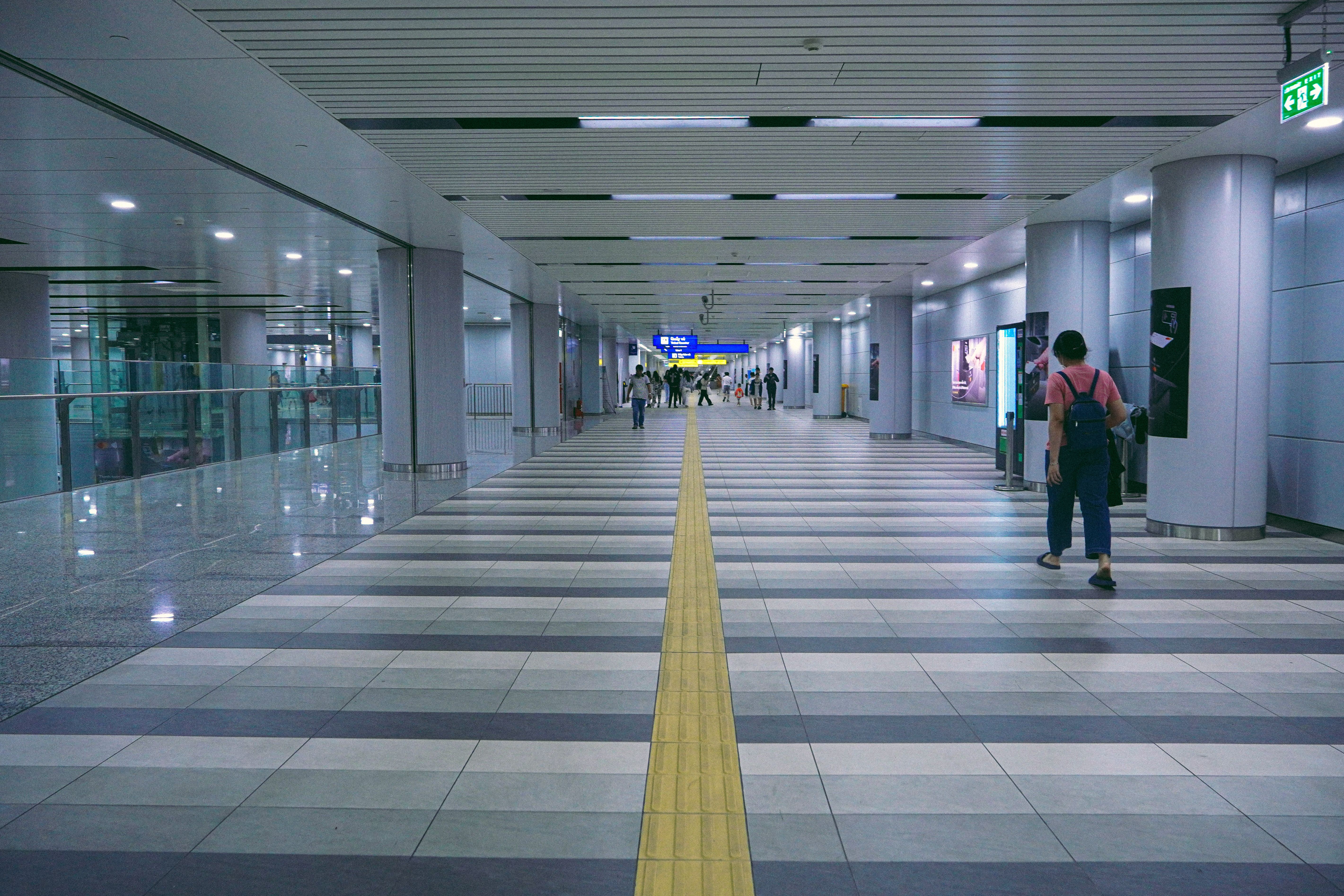 Modern Underground Subway Walkway · Free Stock Photo