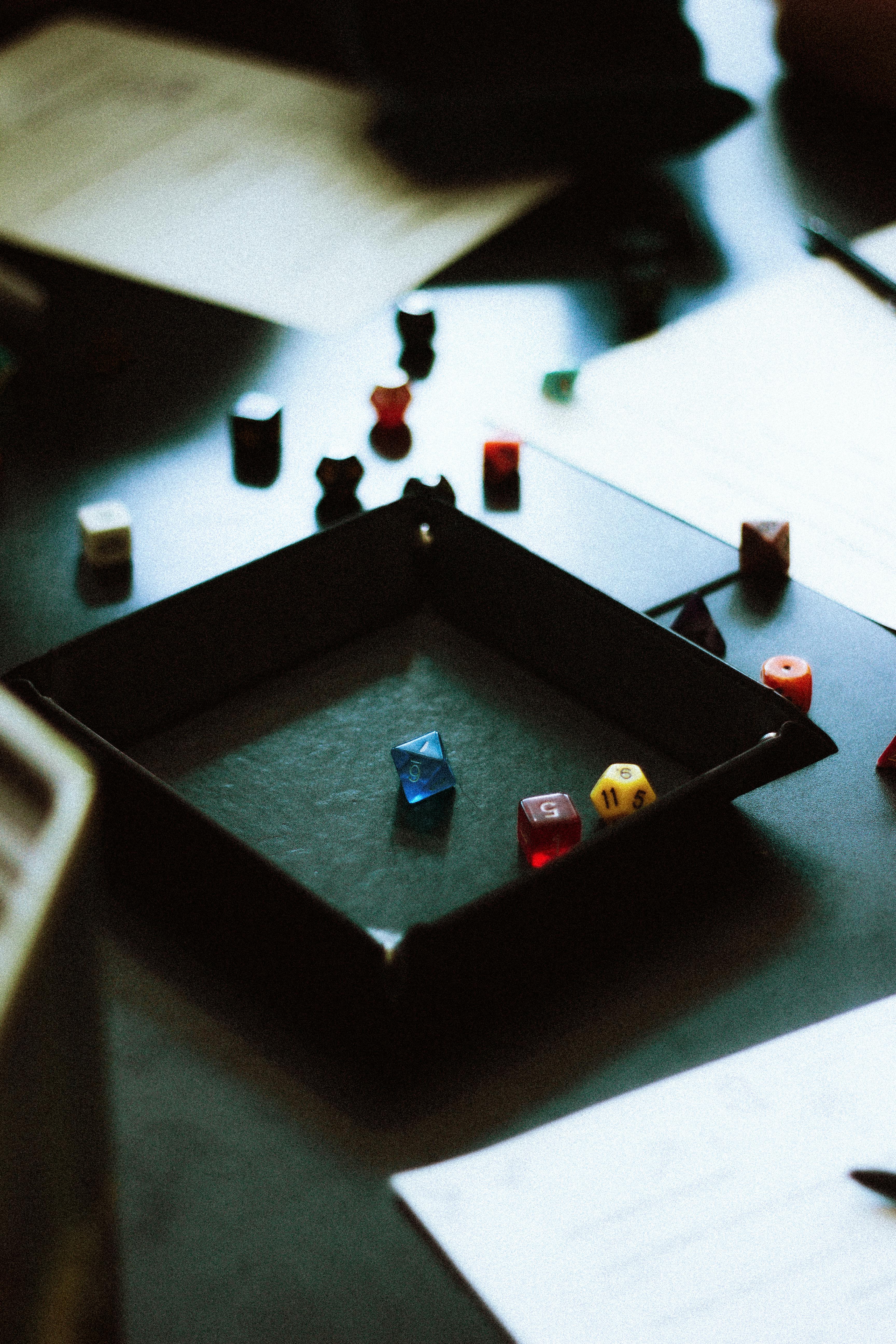 Board Game Dice on Table in Strategic Play · Free Stock Photo