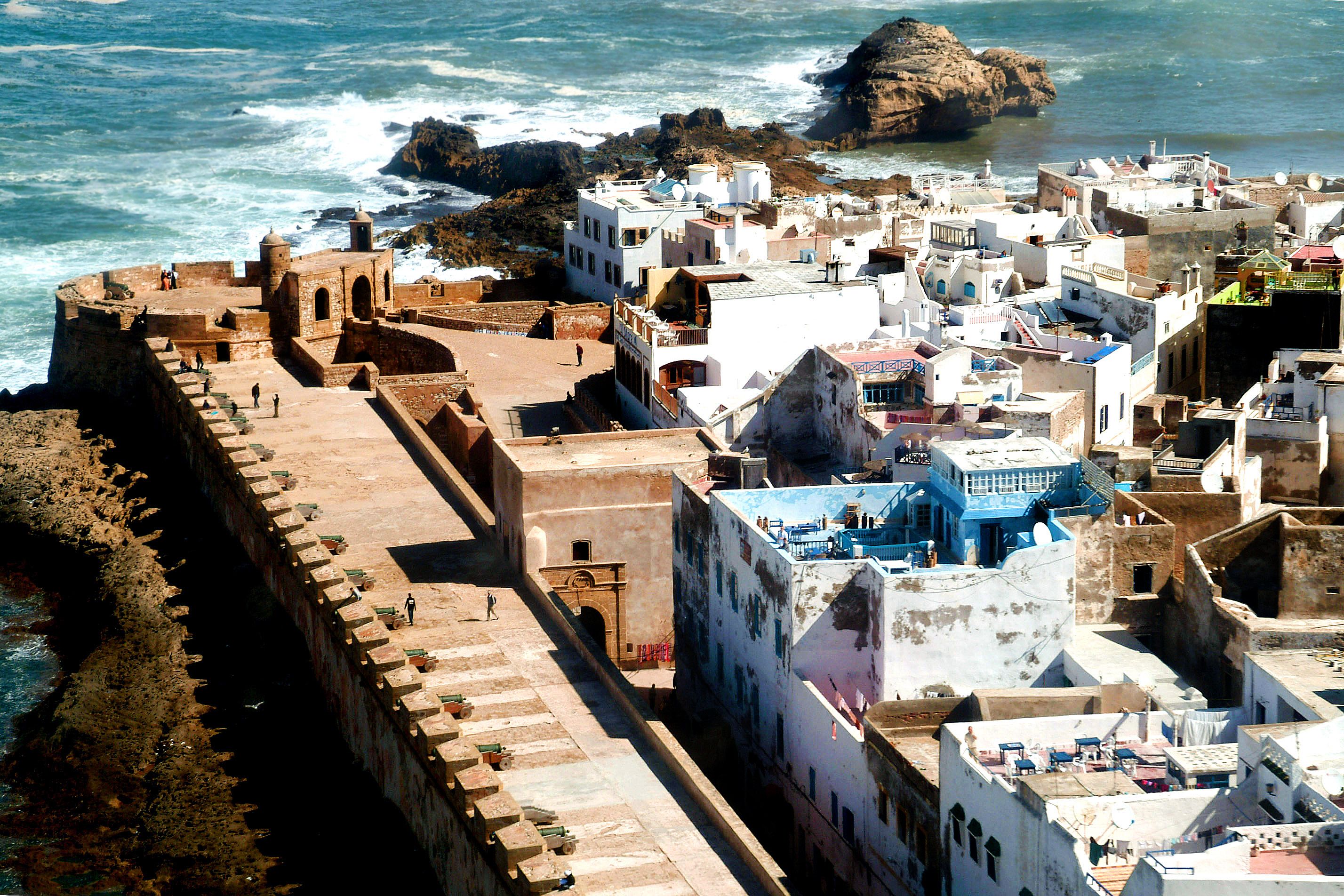 Aerial View of Essaouira Medina by the Ocean · Free Stock Photo