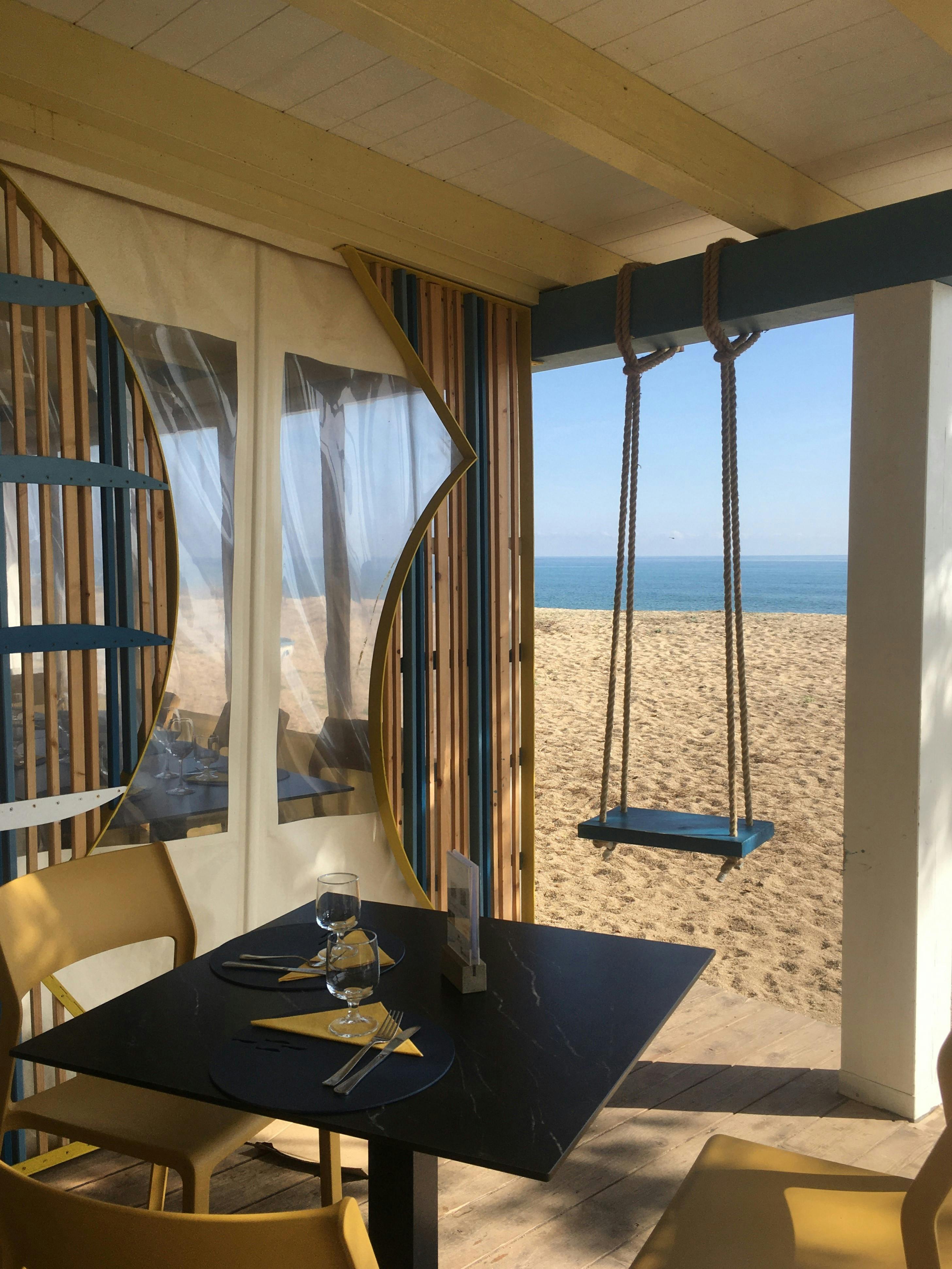 Seaside Terrace with Beach Swing in Sardinia · Free Stock Photo