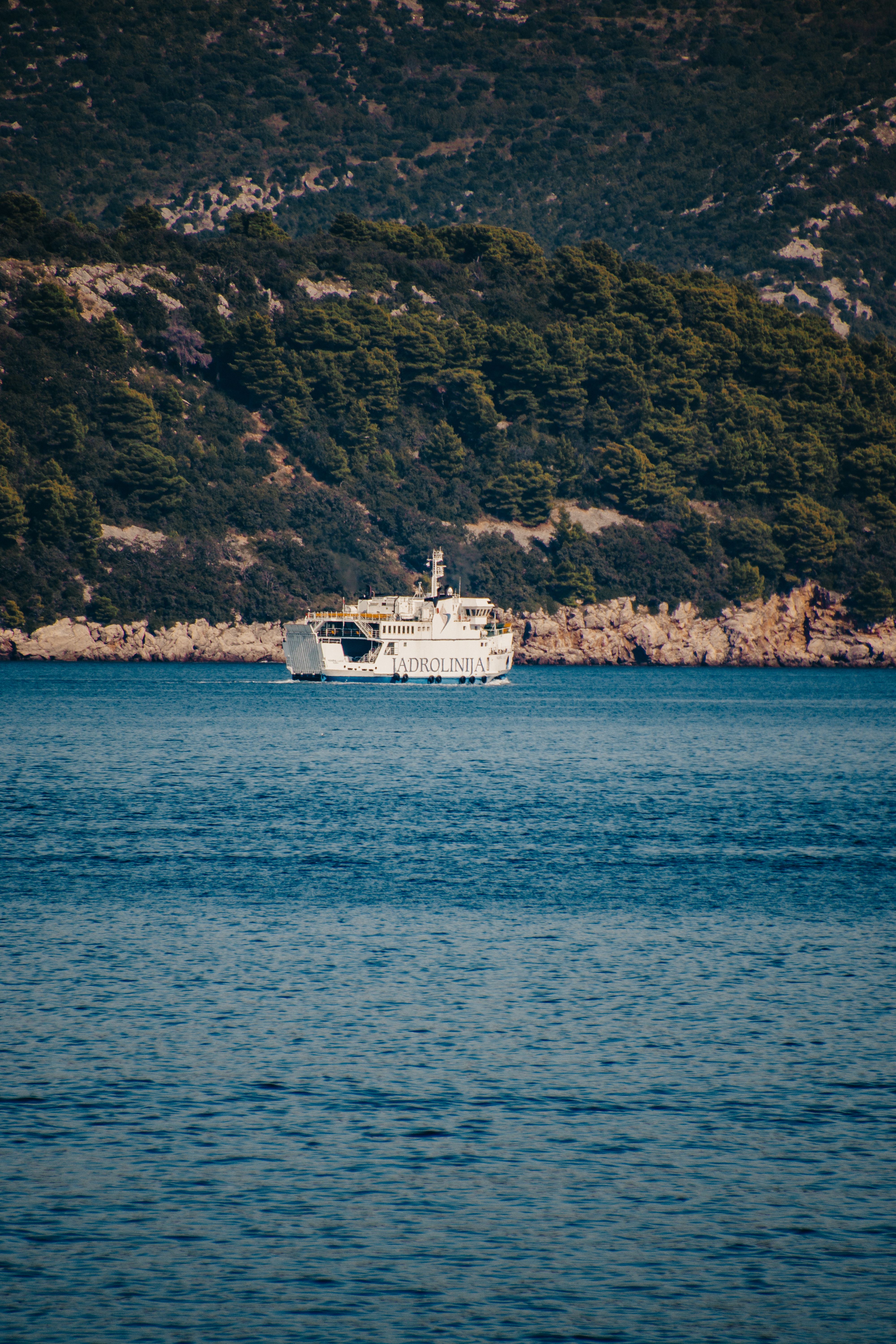 Ferry Crossing Adriatic Sea Near Lopud Island · Free Stock Photo