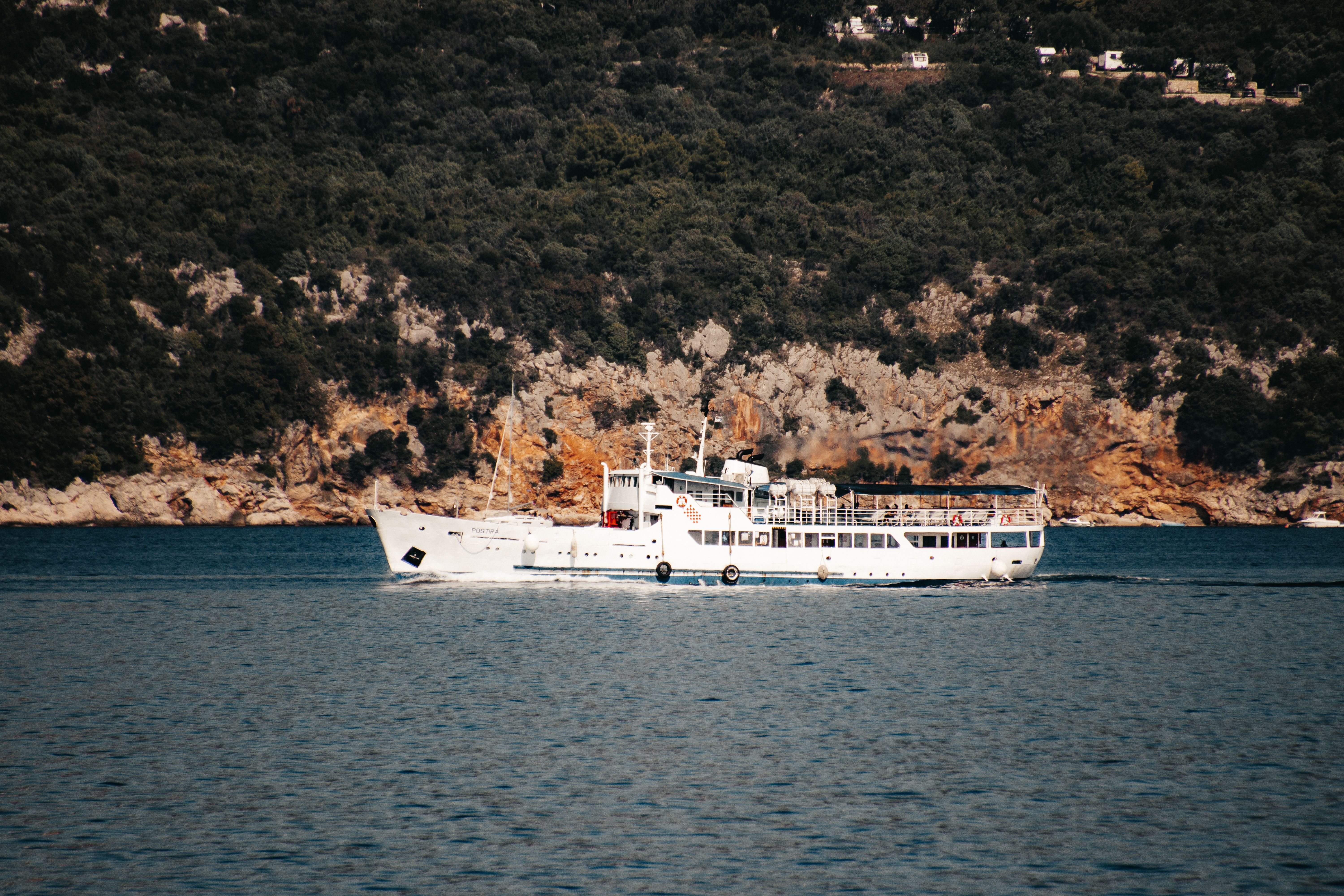Scenic Ferry on Adriatic Sea near Lopud Island · Free Stock Photo