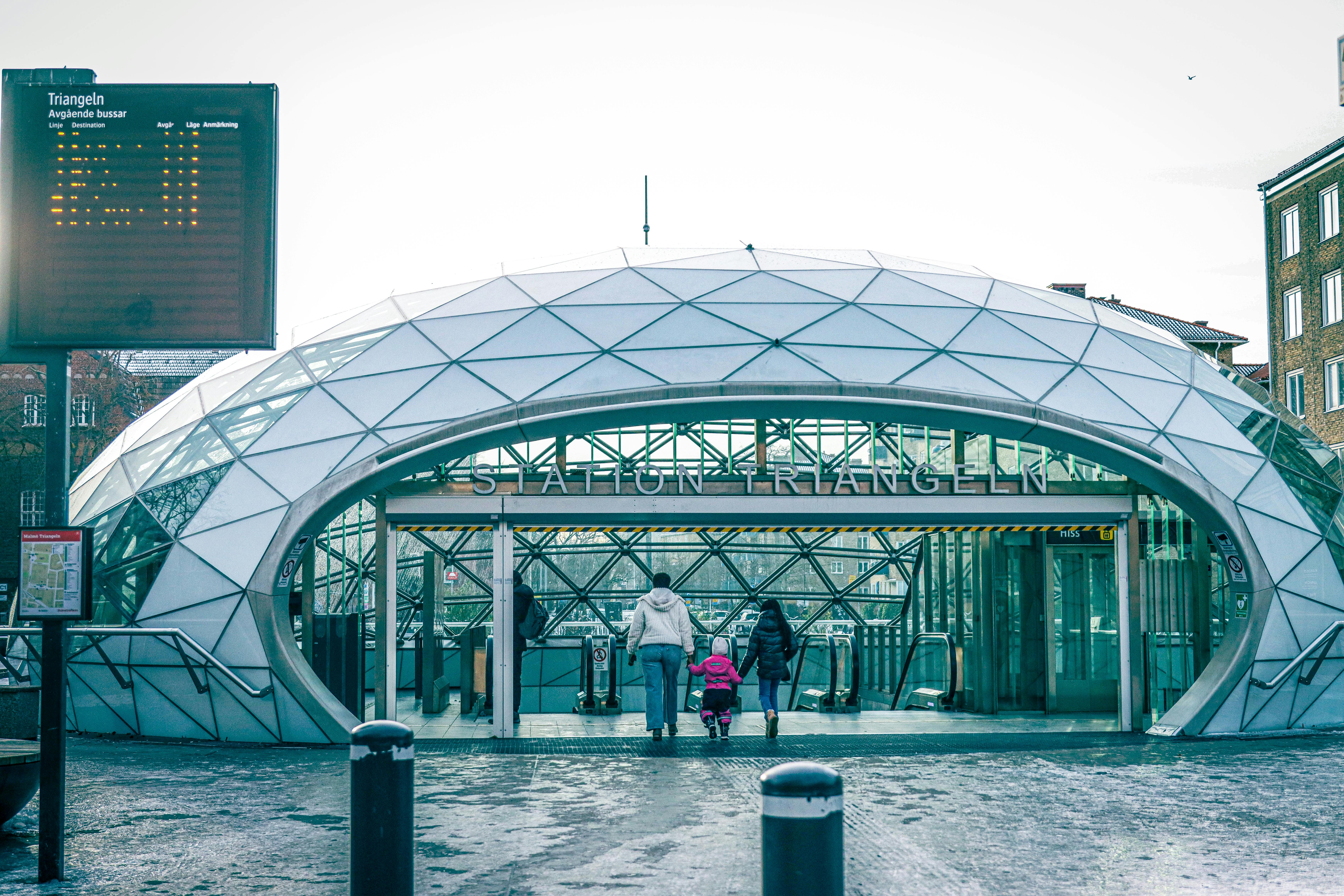 Triangeln Station Entrance in Malmö, Sweden · Free Stock Photo