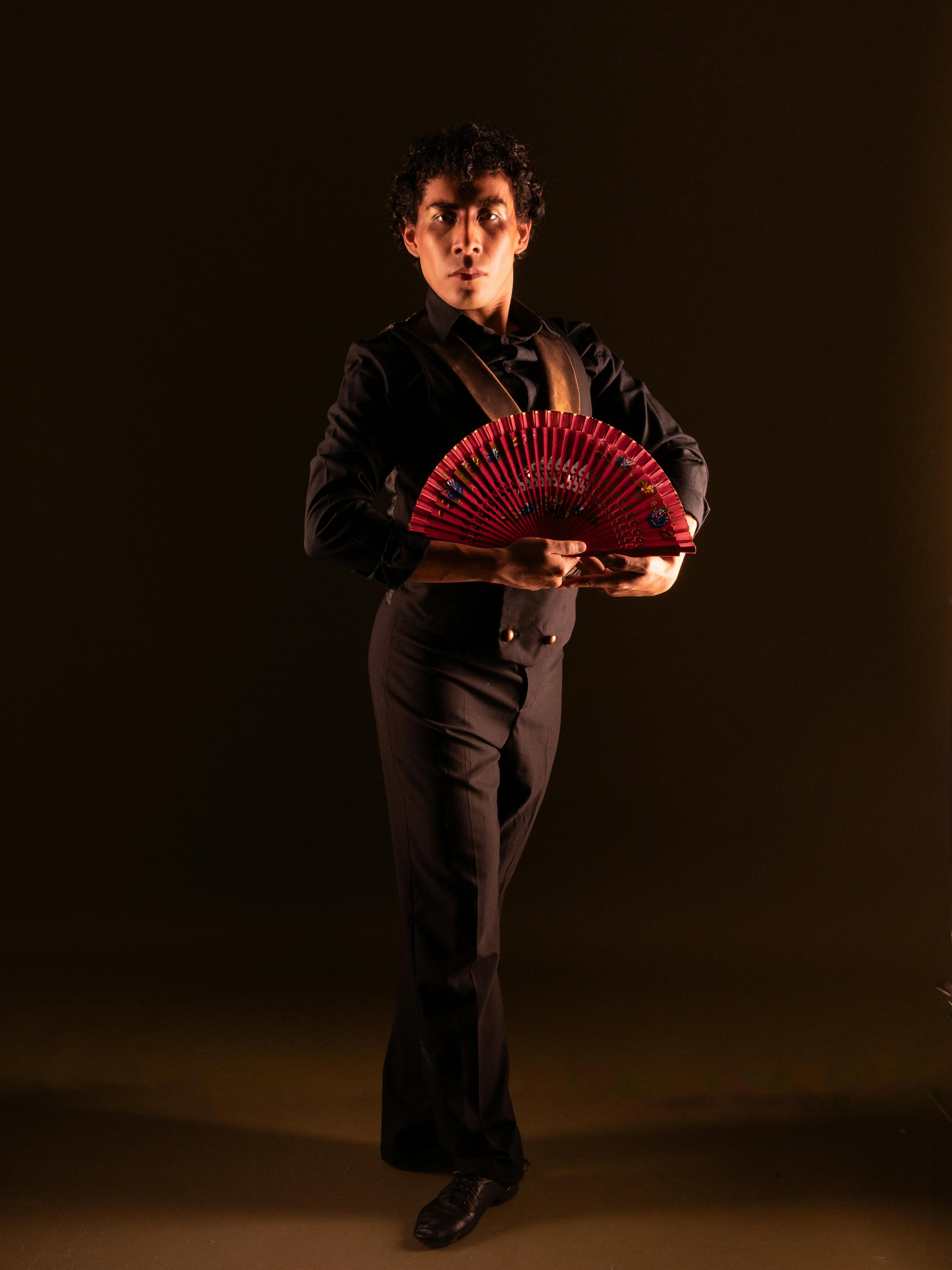 Elegant Male Dancer in Mocha Studio Portrait · Free Stock Photo