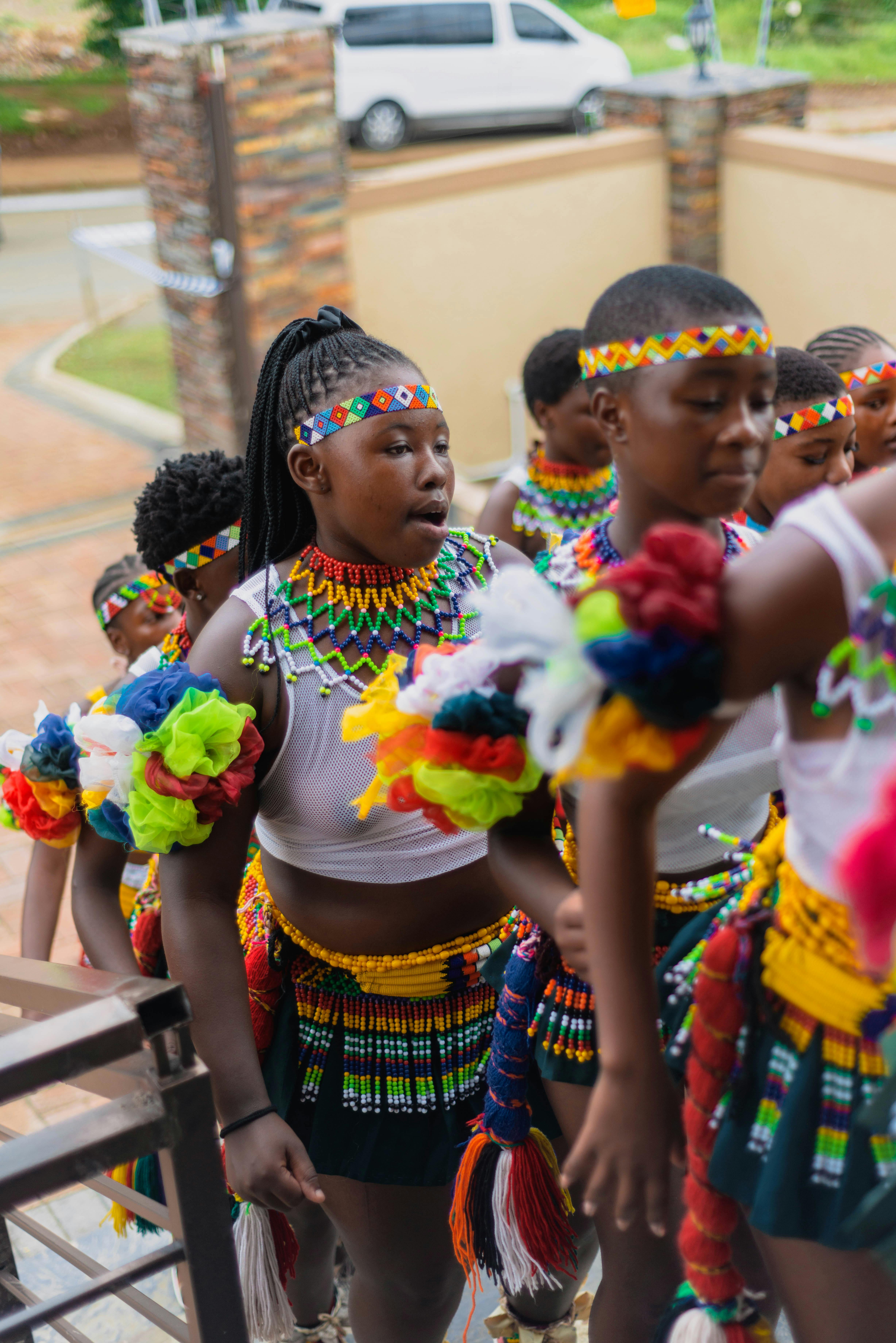 Colorful Traditional Zulu Dance Performance · Free Stock Photo
