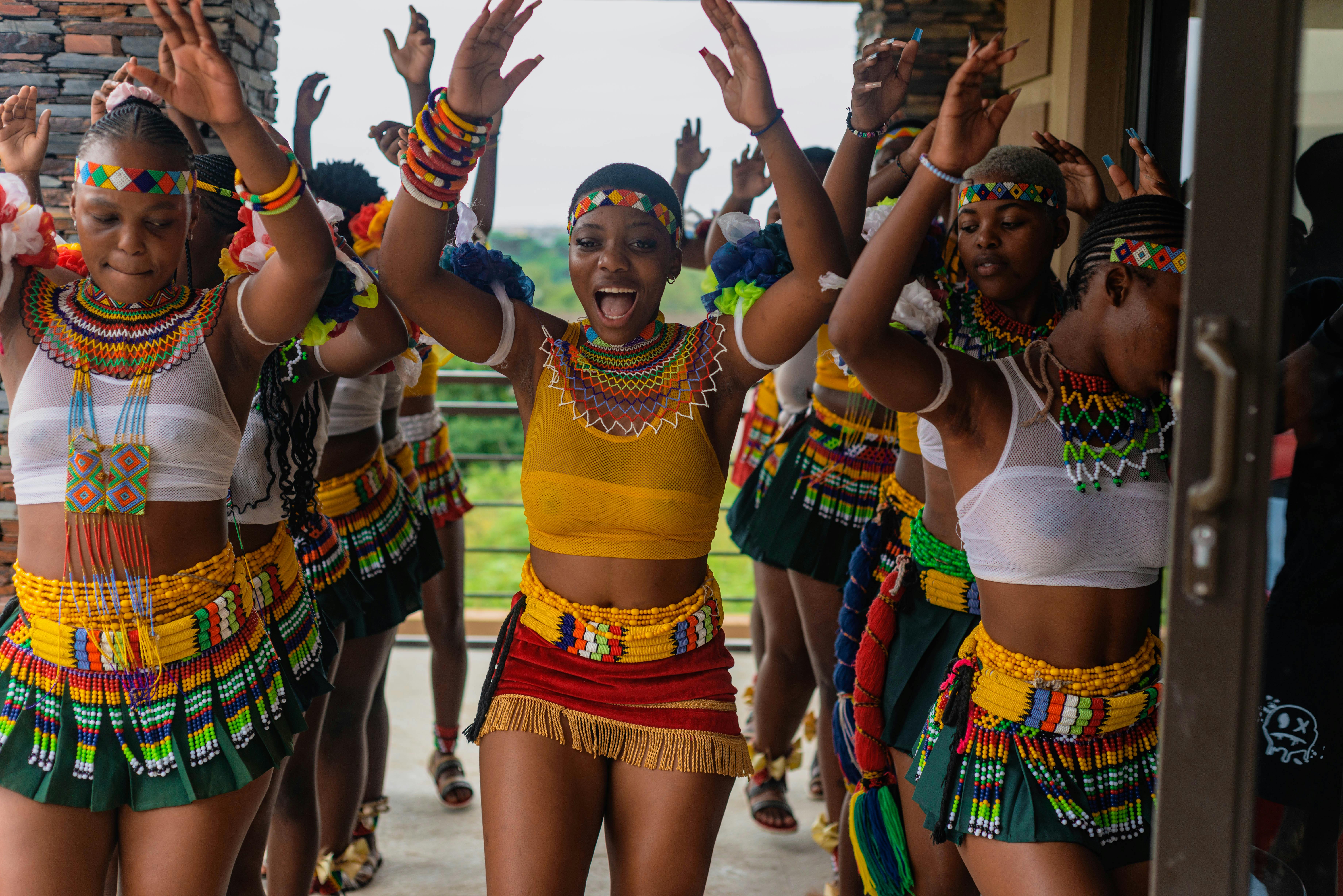 Energetic Zulu Traditional Dance Celebration · Free Stock Photo