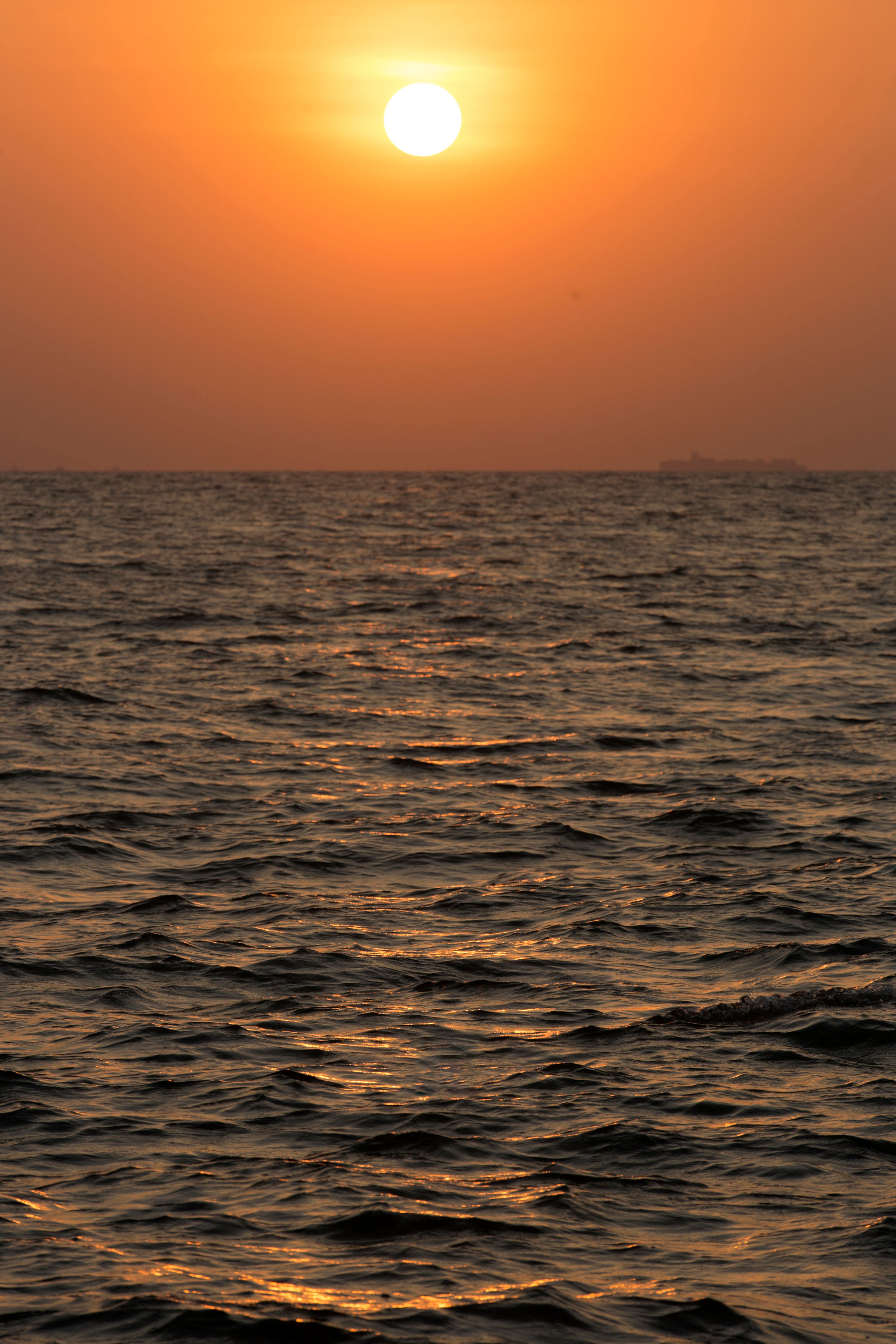 Golden Sunset Over Ocean Waters · Free Stock Photo