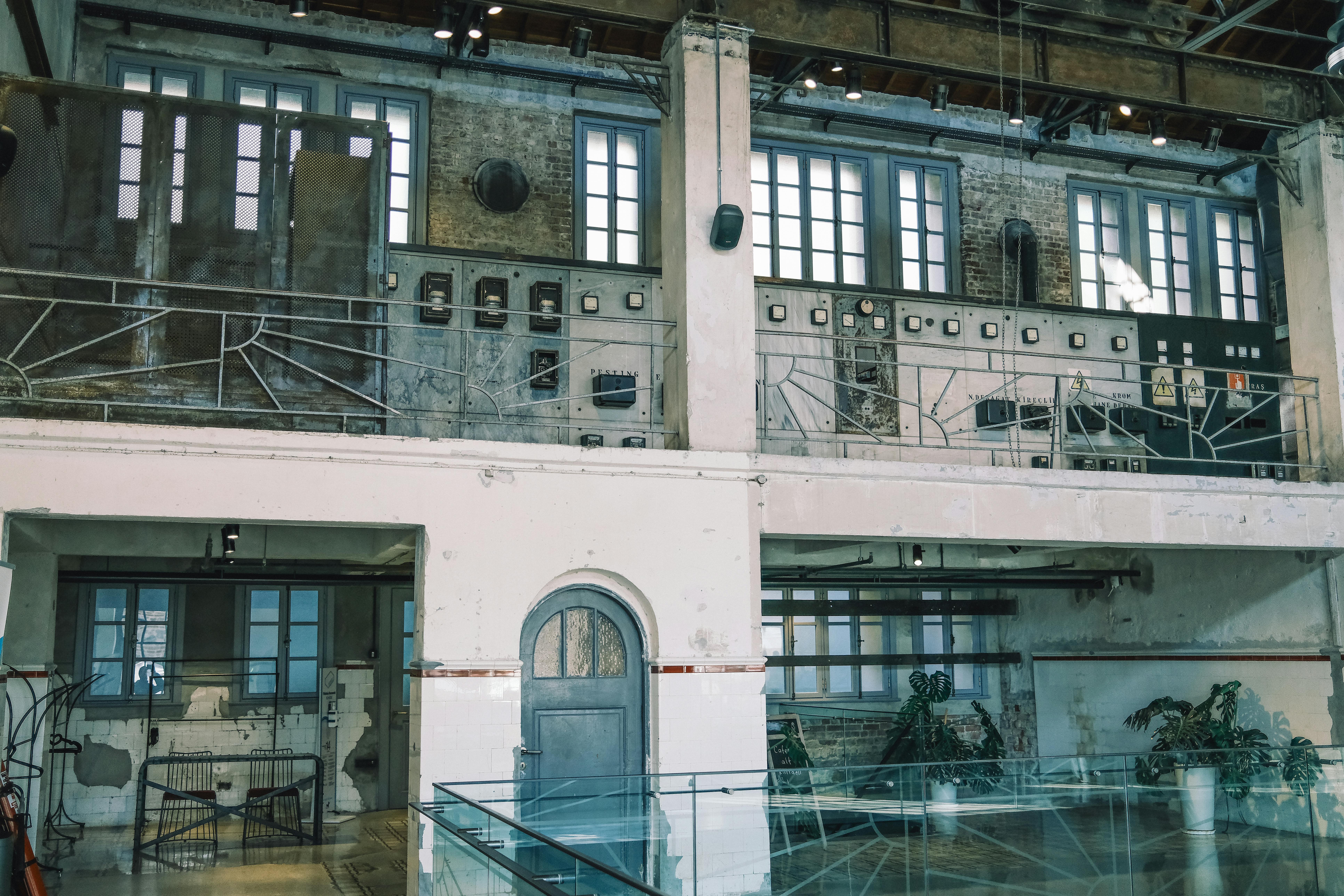Industrial Interior of a Vintage Power Plant · Free Stock Photo