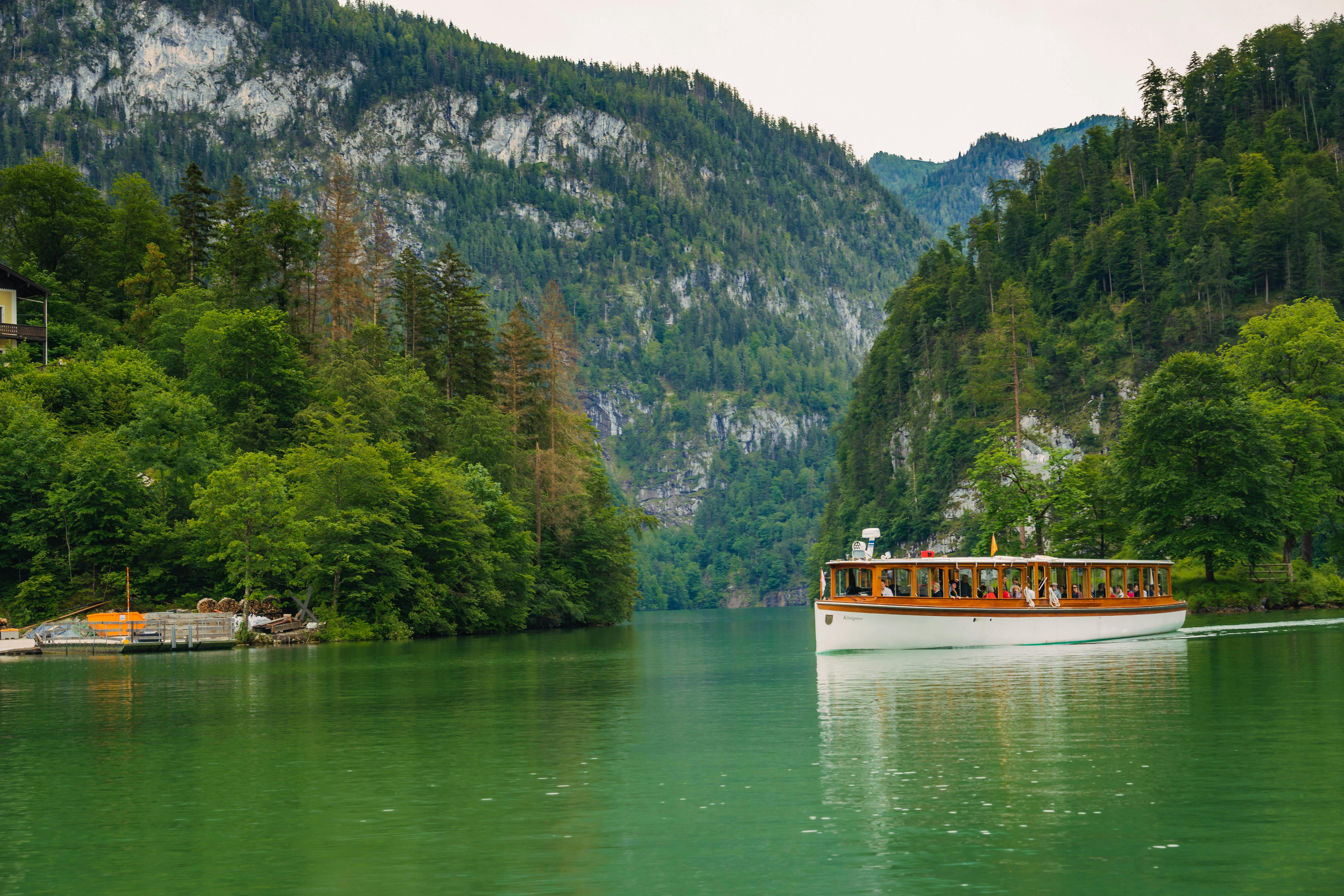 Scenic Boat on Königssee Lake in Bavaria · Free Stock Photo