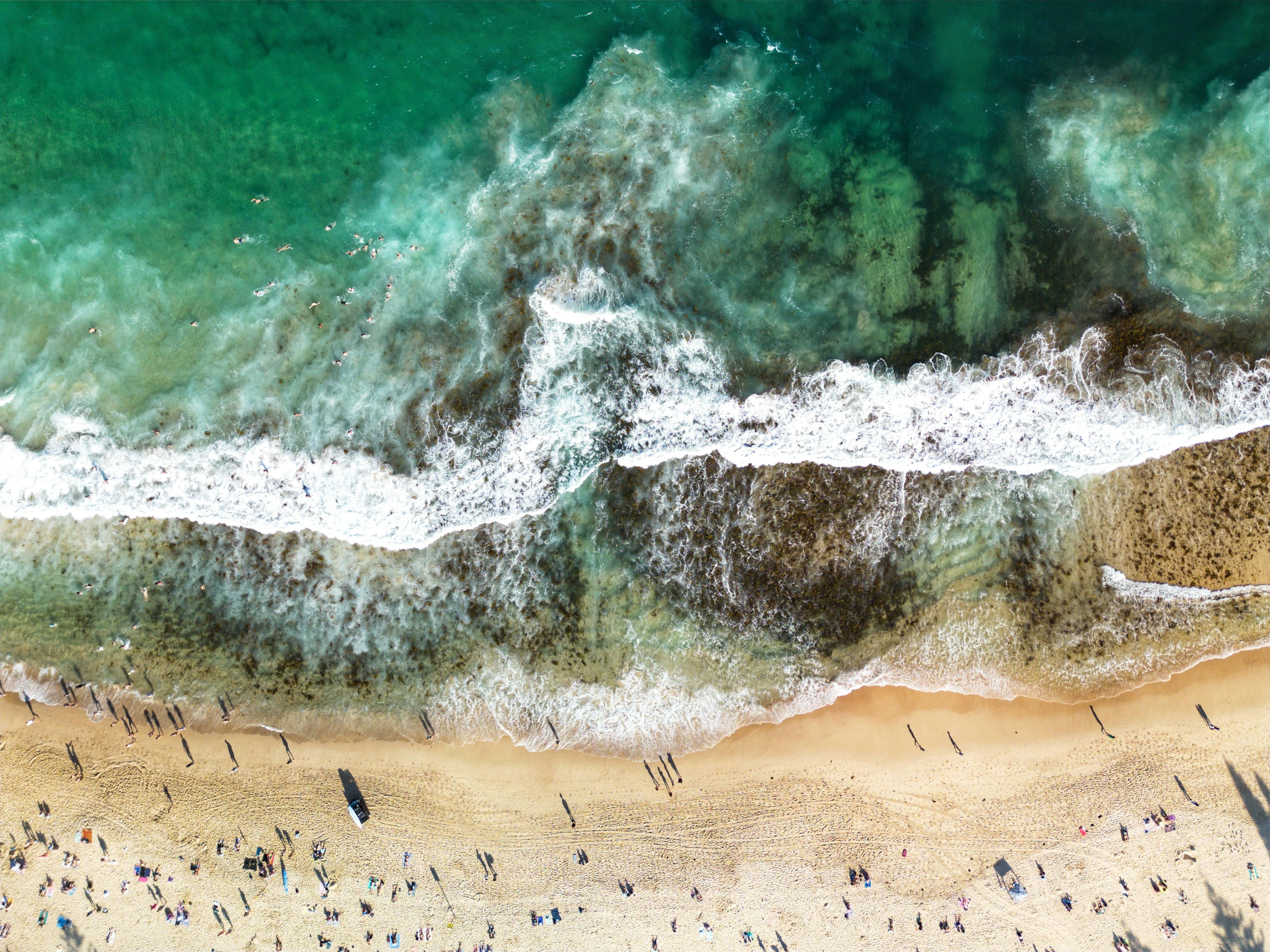 Aerial Photo of Sea Shore · Free Stock Photo