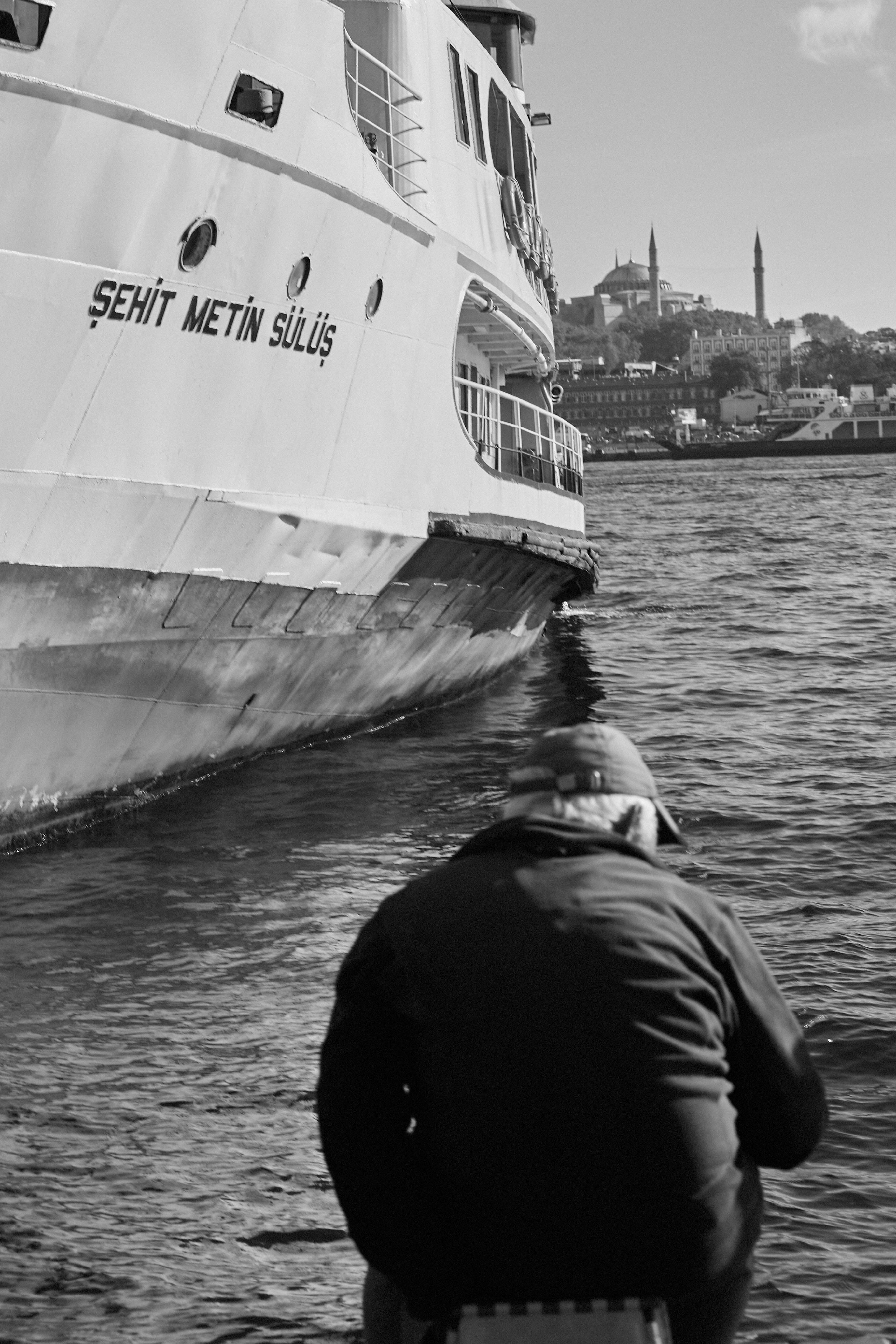 Silhouette of Workers Cleaning a Ferry in Istanbul Harbor · Free Stock ...