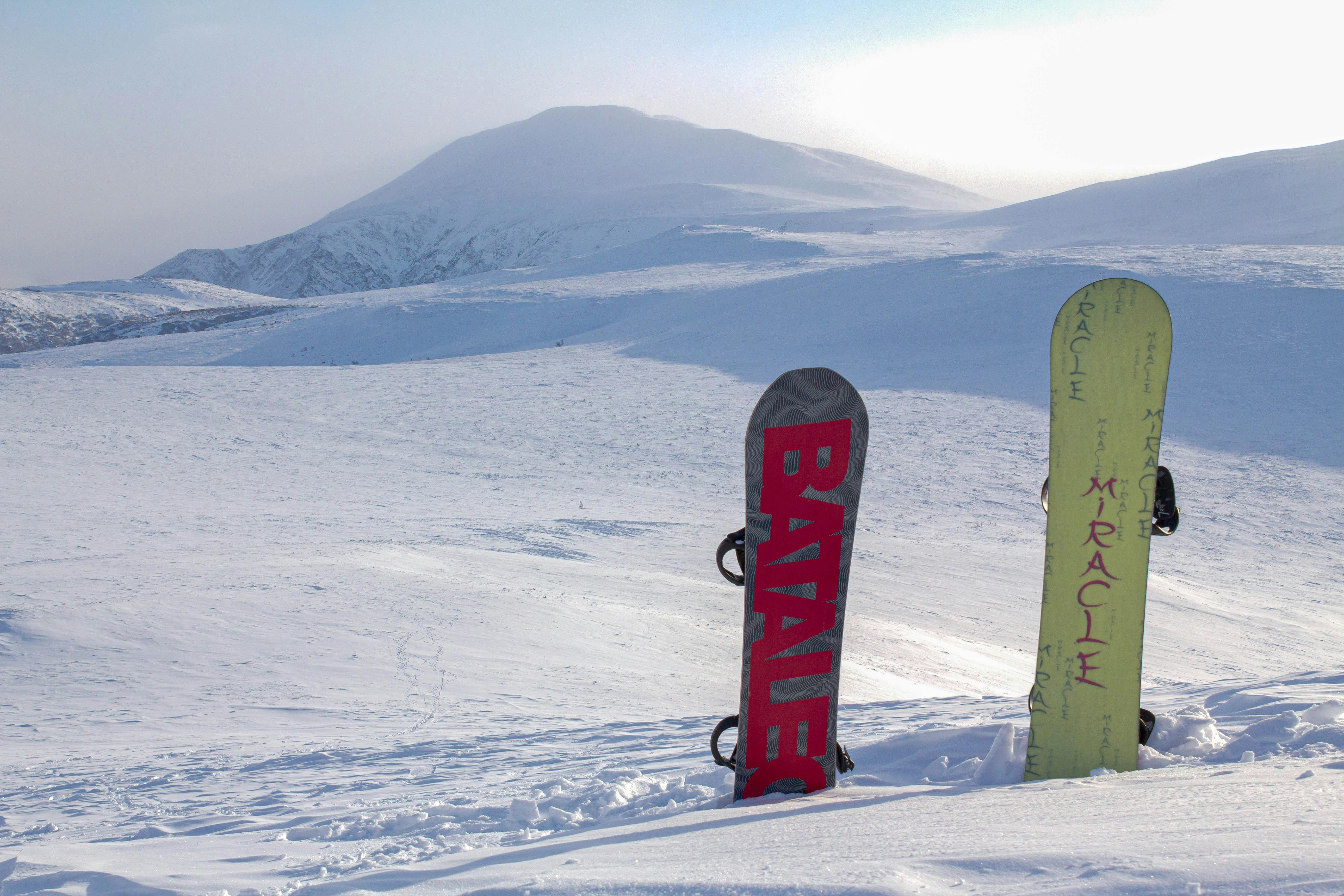 Snowboards in Komi Republic Winter Landscape · Free Stock Photo