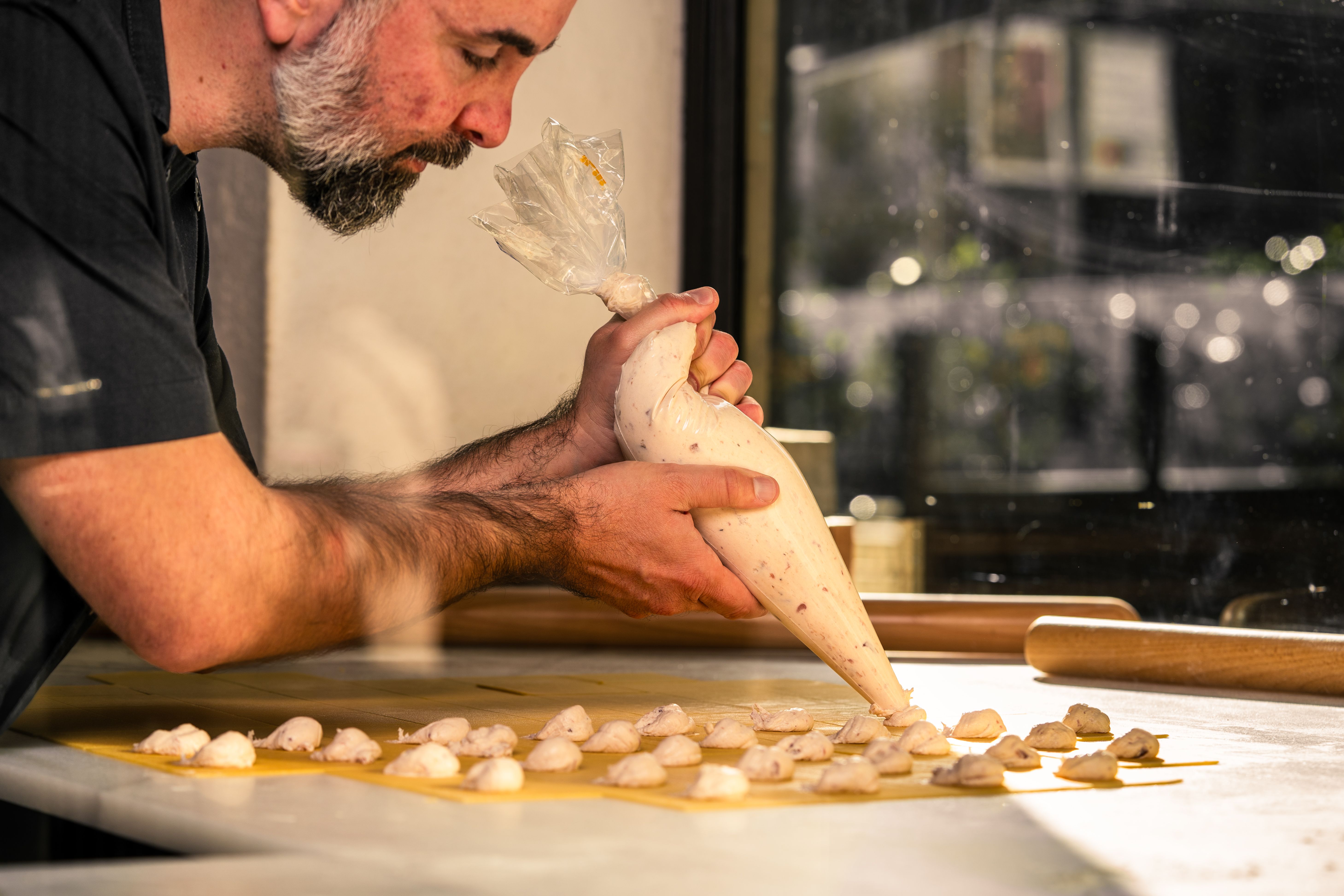 Chef Preparing Fresh Homemade Ravioli Pasta · Free Stock Photo