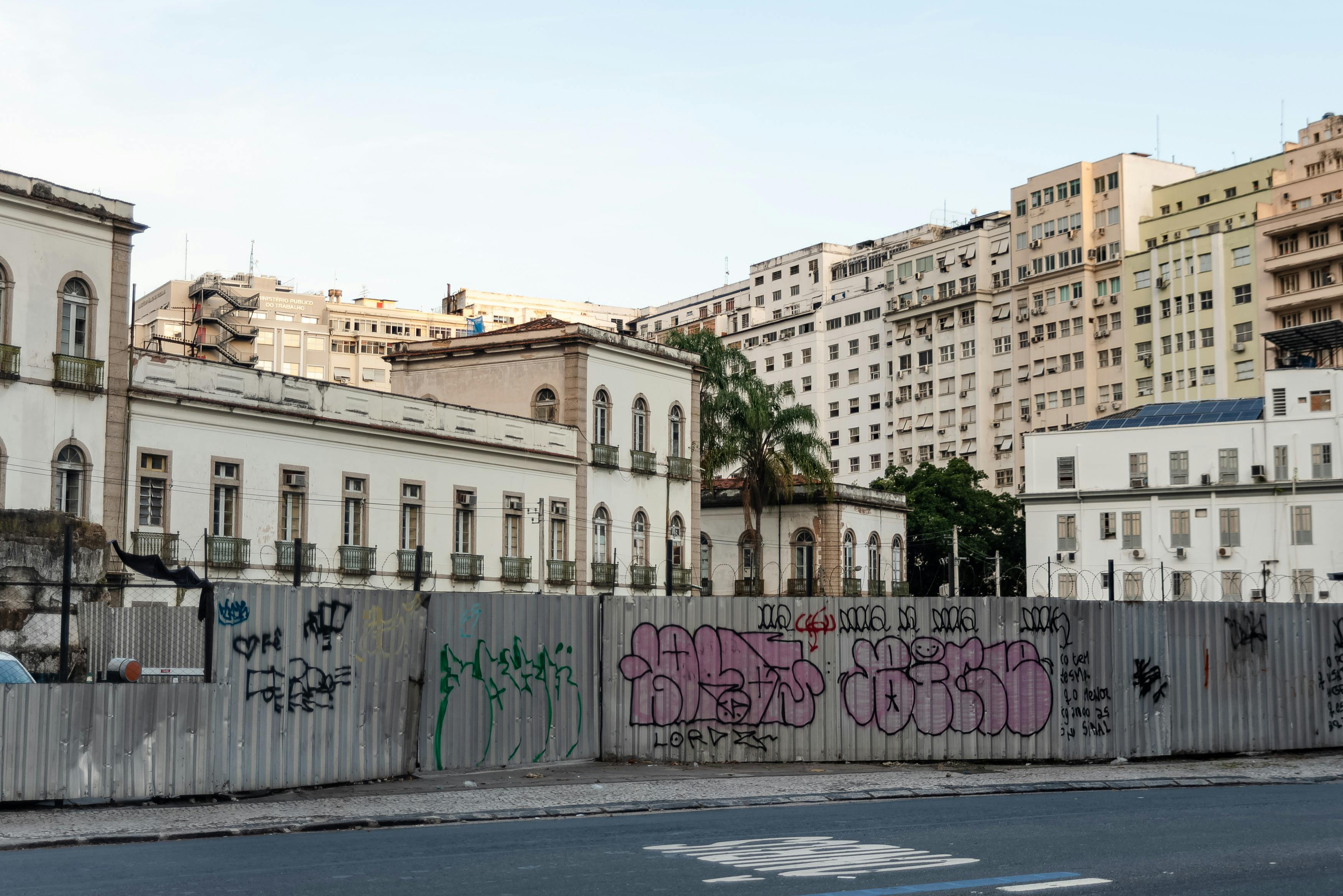 Urban Landscape with Graffiti in Rio de Janeiro · Free Stock Photo