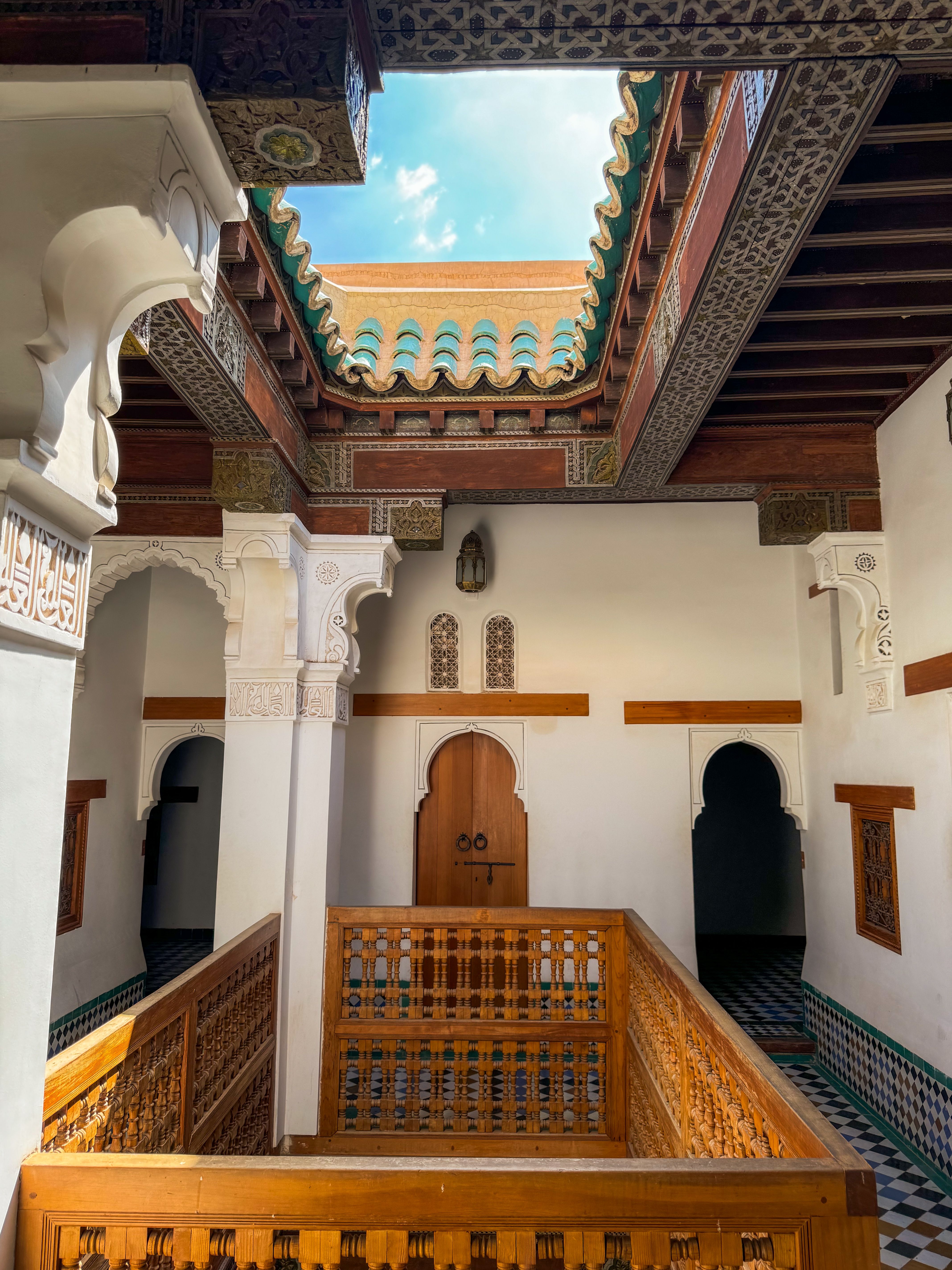 Moroccan Traditional Architecture Courtyard View · Free Stock Photo