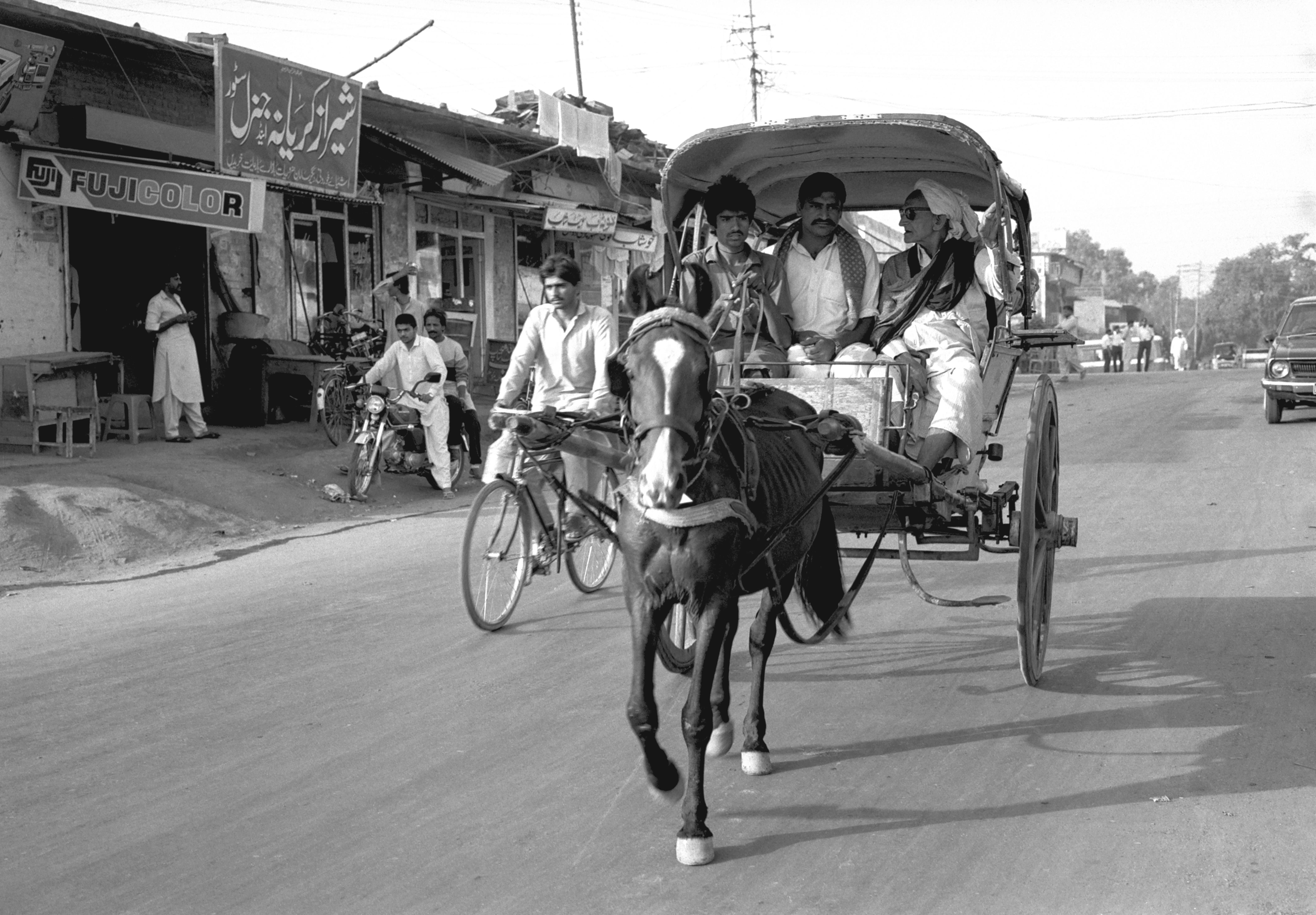 Traditional Horse Cart in Lahore Street Scene · Free Stock Photo