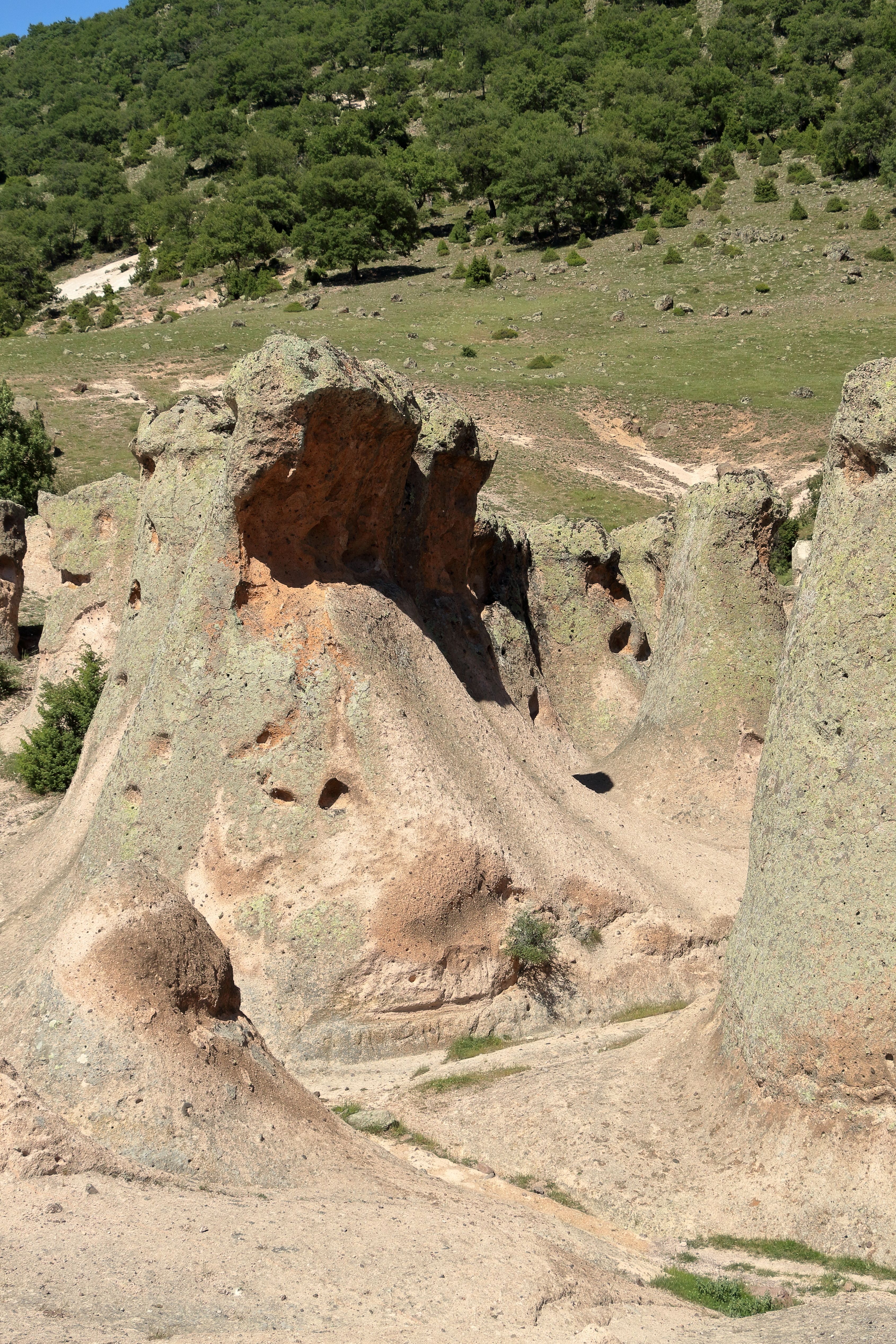 Unique Rock Formations in Green Valley · Free Stock Photo
