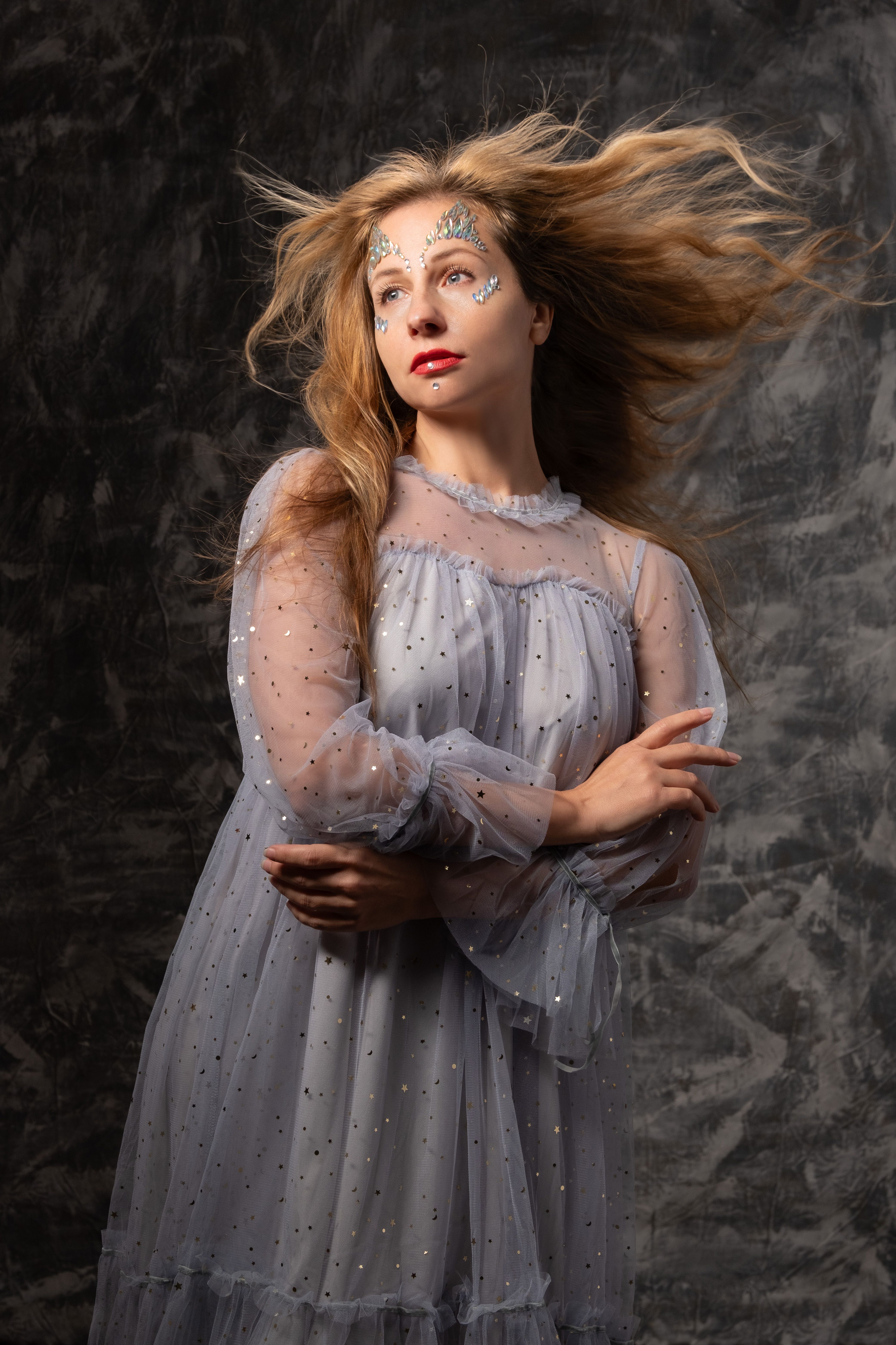 Graceful Portrait of Woman in Flowing Dress · Free Stock Photo