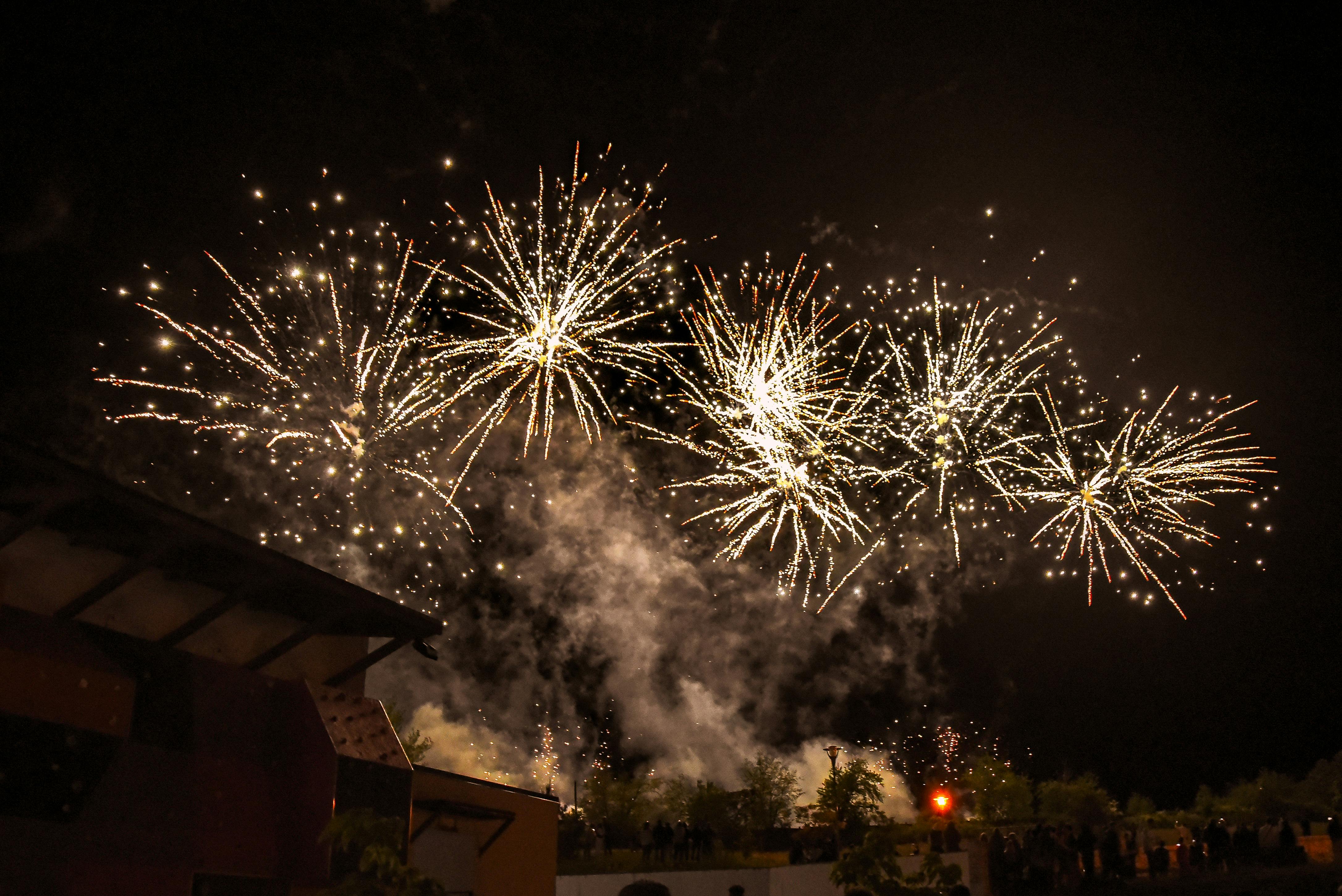 Spectacular Nighttime Fireworks Display · Free Stock Photo