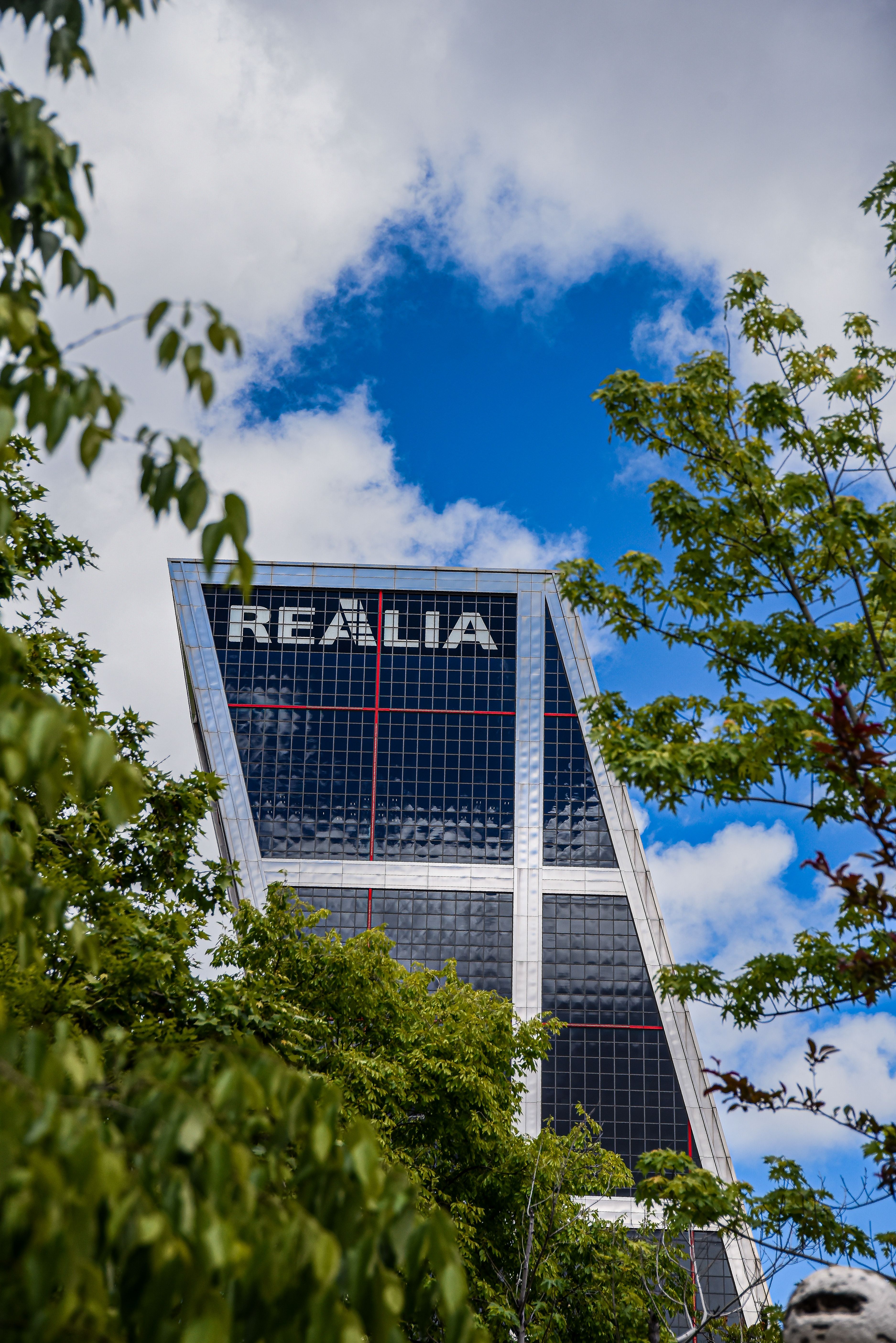 Madrid's Iconic Puerta de Europa Towers Skyscraper View · Free Stock Photo