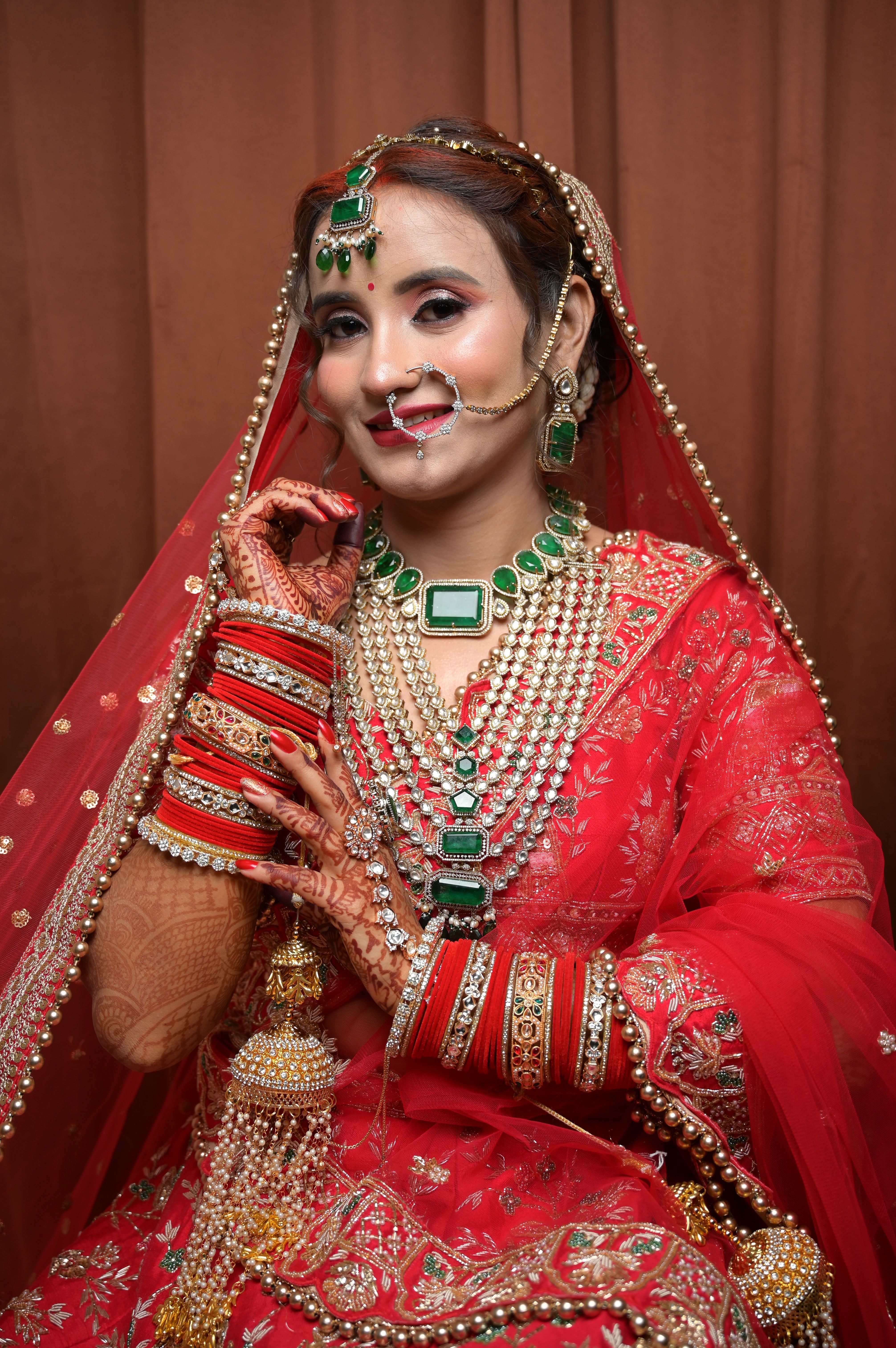 Elegant Traditional Indian Bridal Portrait · Free Stock Photo