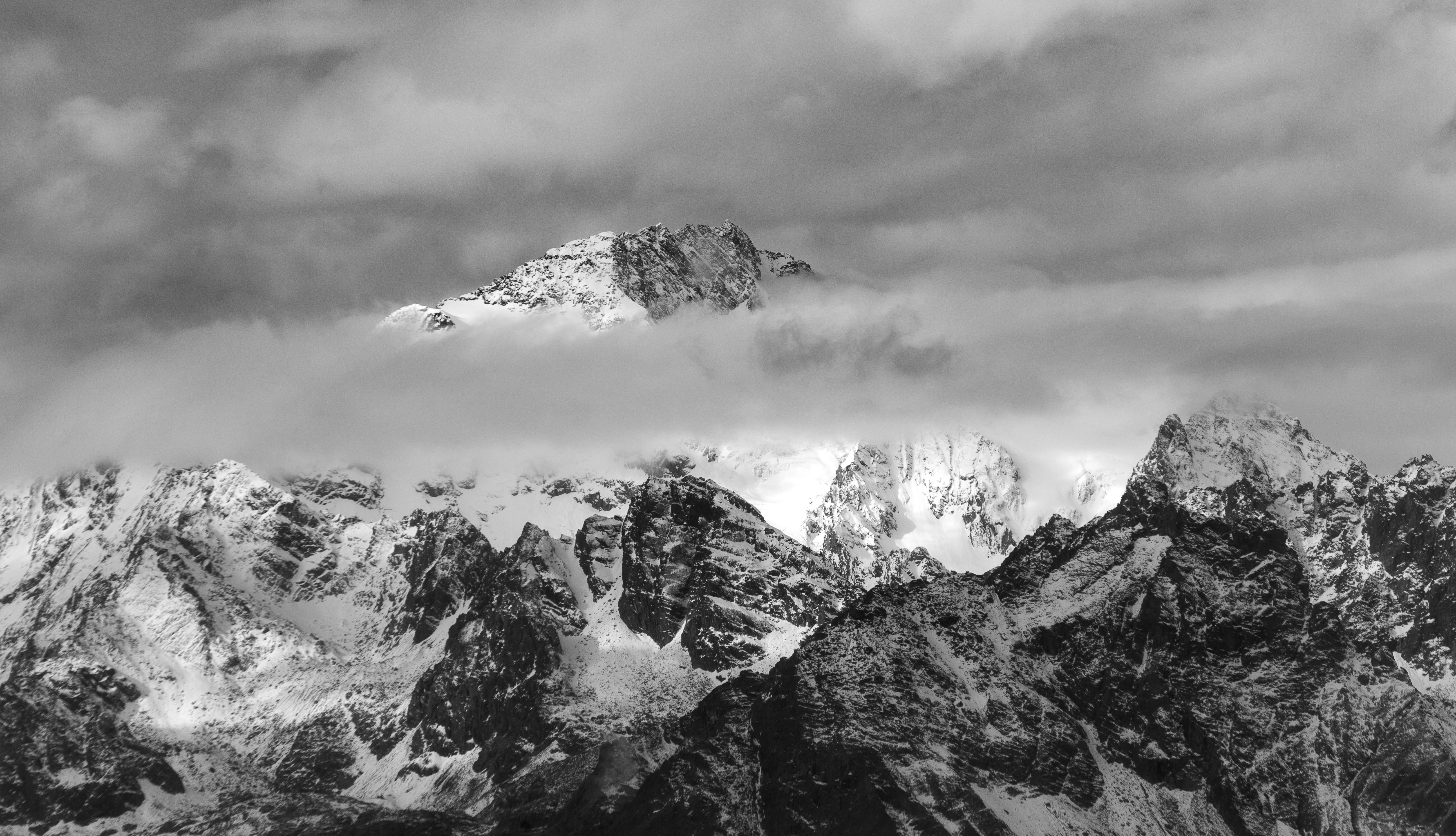 Mountain Covered With Snow Digital Wallpaper · Free Stock Photo