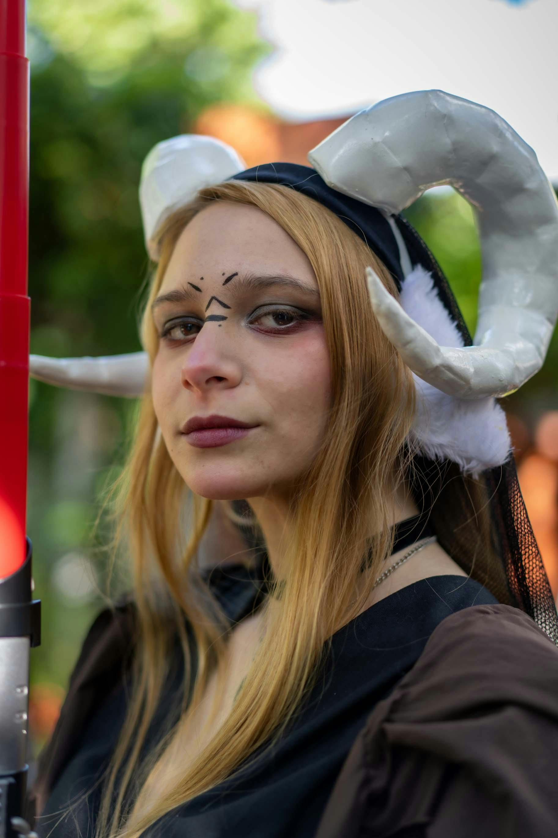 Creative Cosplay with Horns at Buenos Aires Event · Free Stock Photo