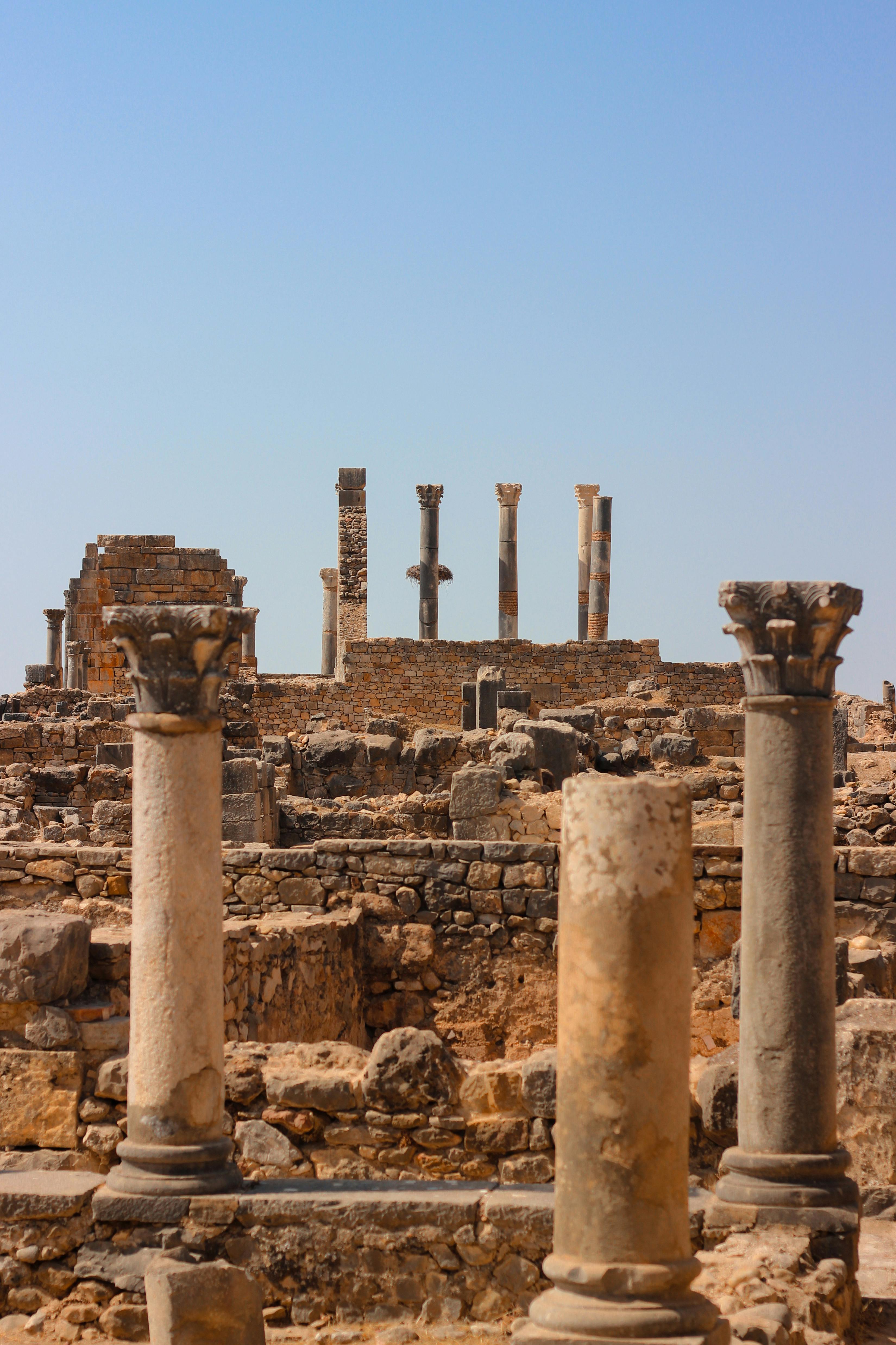 Ancient Roman Ruins in Oualili, Morocco · Free Stock Photo