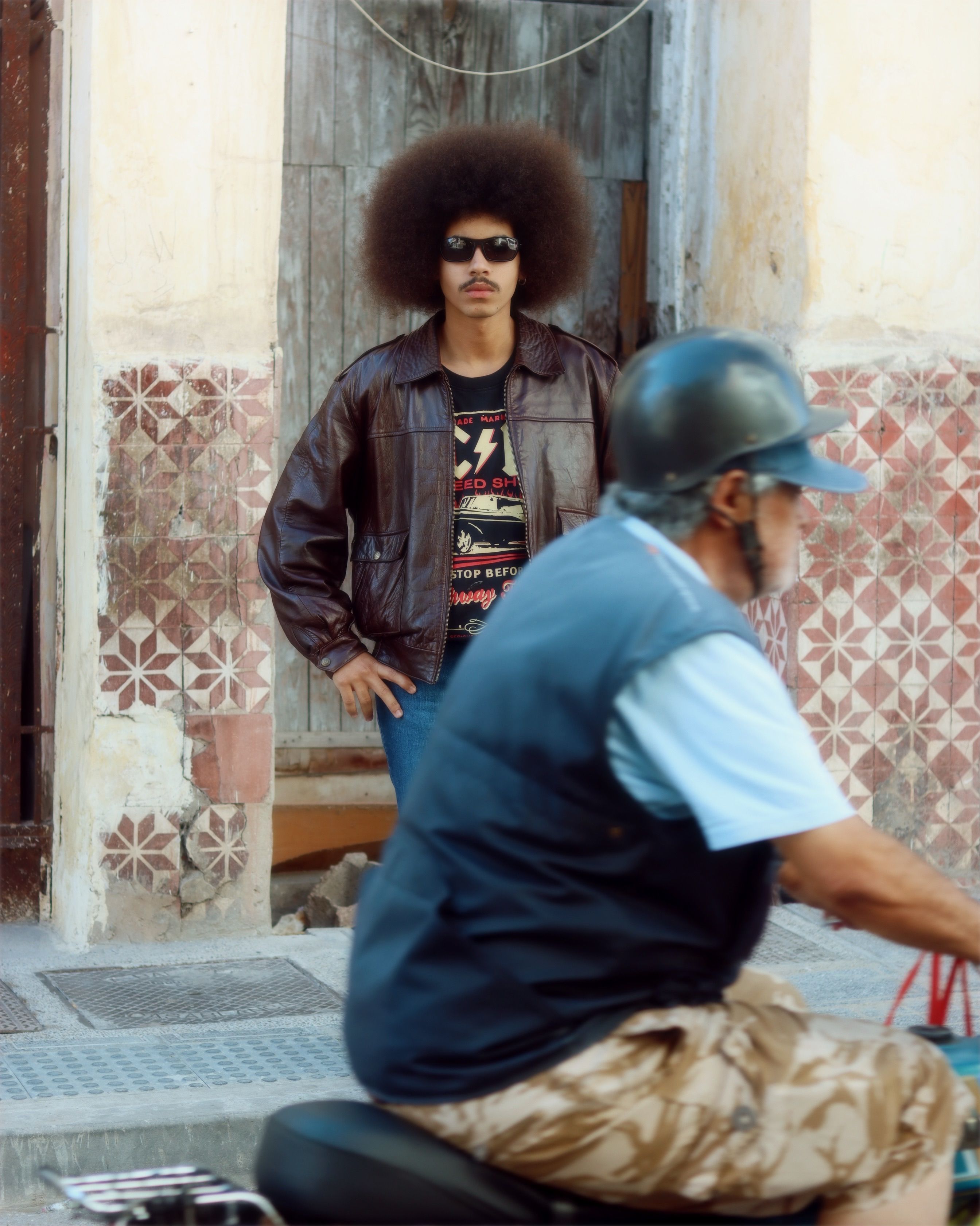 Casablanca Street Style with Afro Hair · Free Stock Photo
