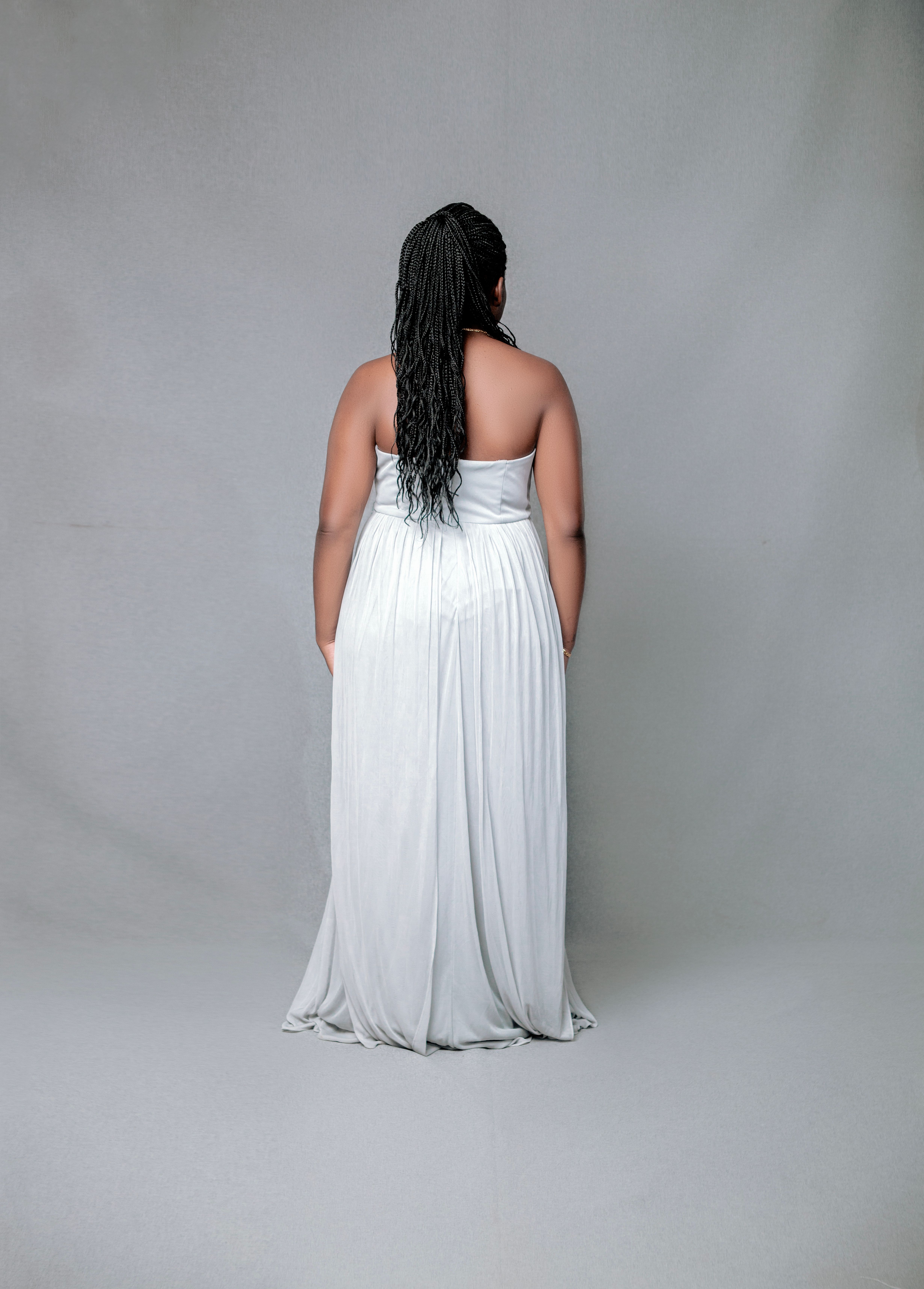 Elegant Fashion Portrait of Woman in White Dress · Free Stock Photo